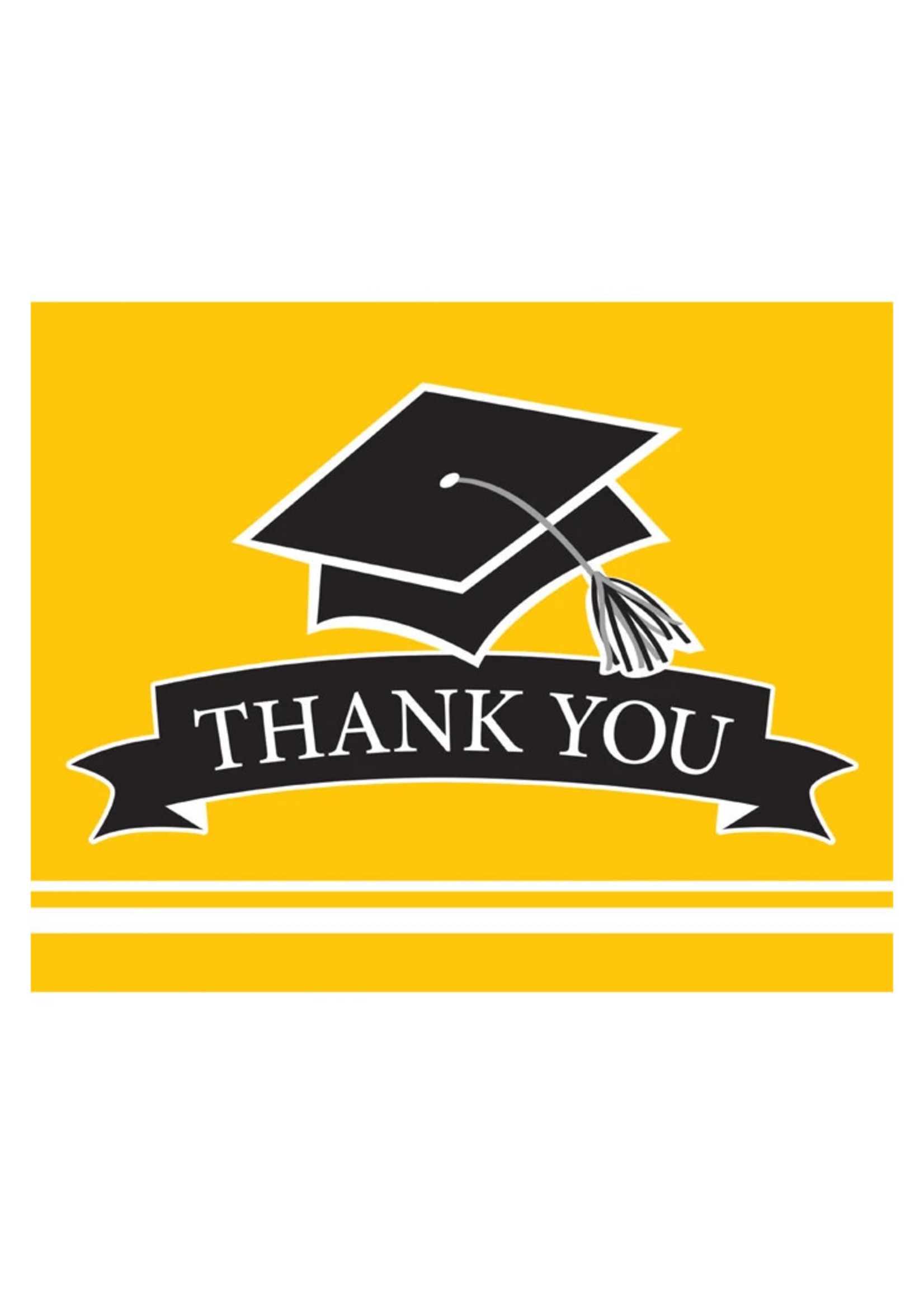 Yellow Grad Thank You Notes - 25ct - Party On!