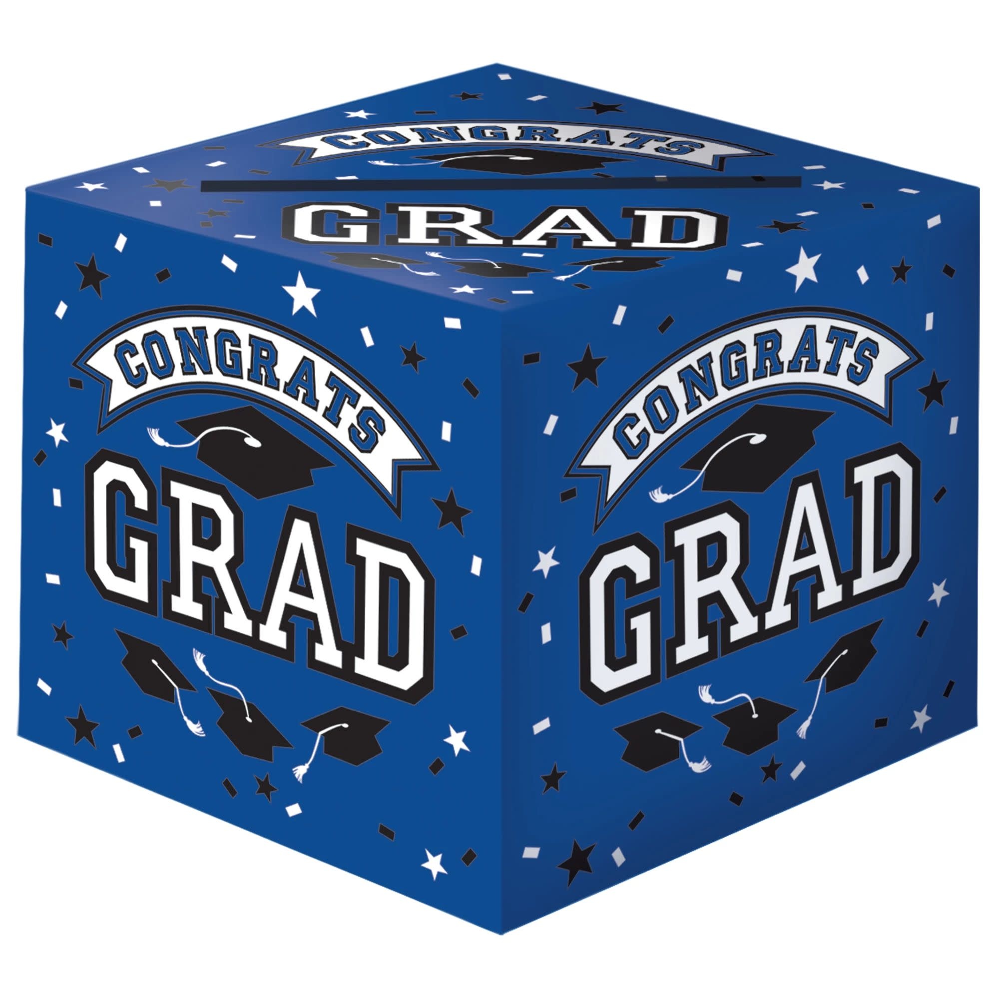 Blue Grad Card Box - Party On!