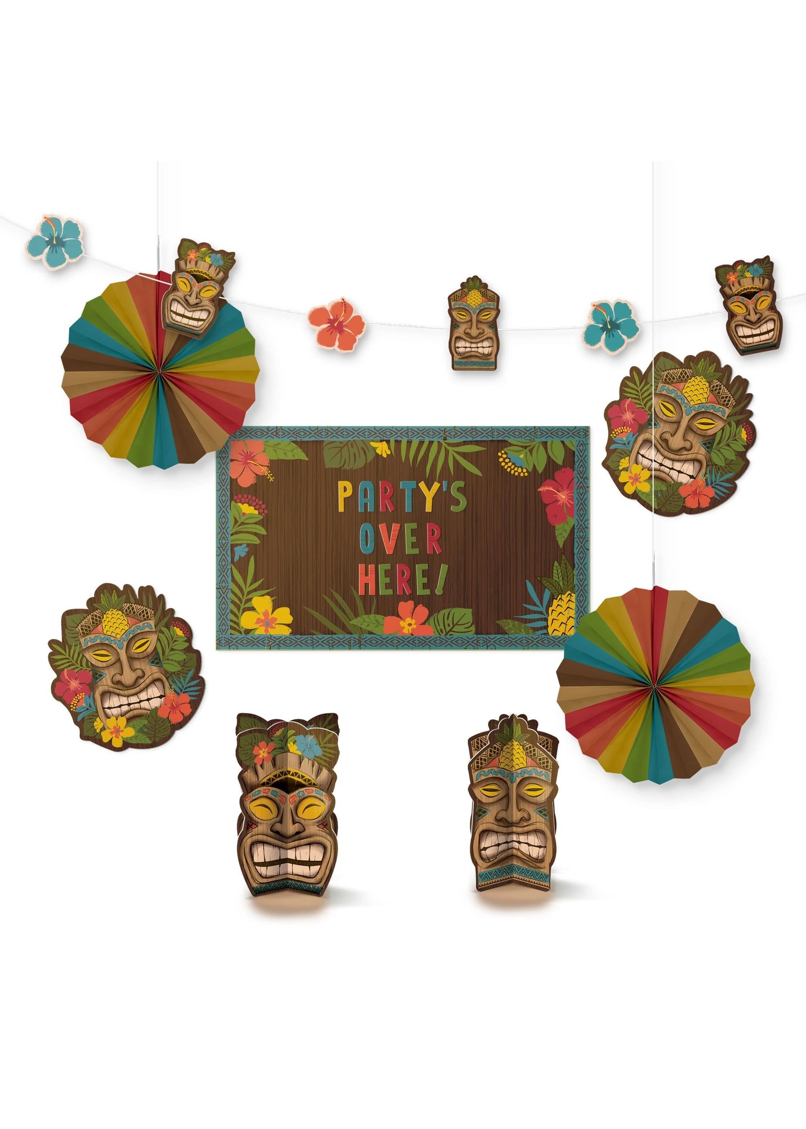 Vintage Tiki Room Decorating Kit - Party On!
