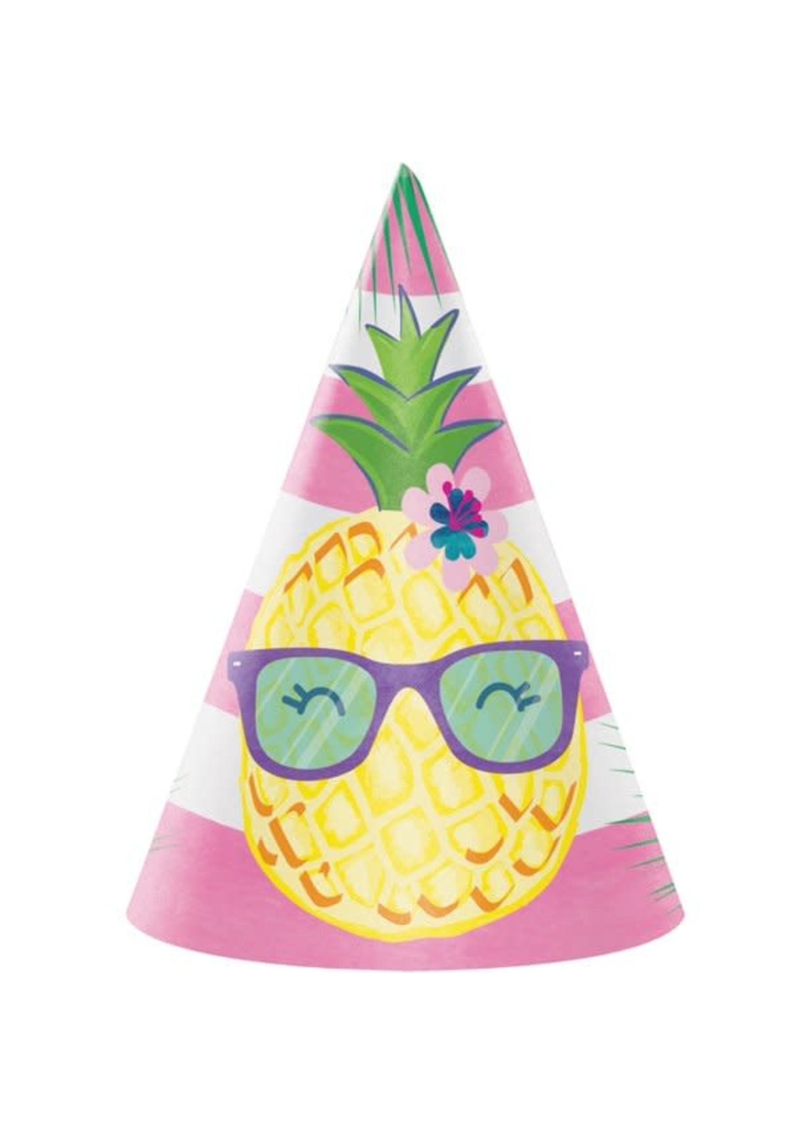 Pineapple & Friends Party Hats - 8ct - Party On!