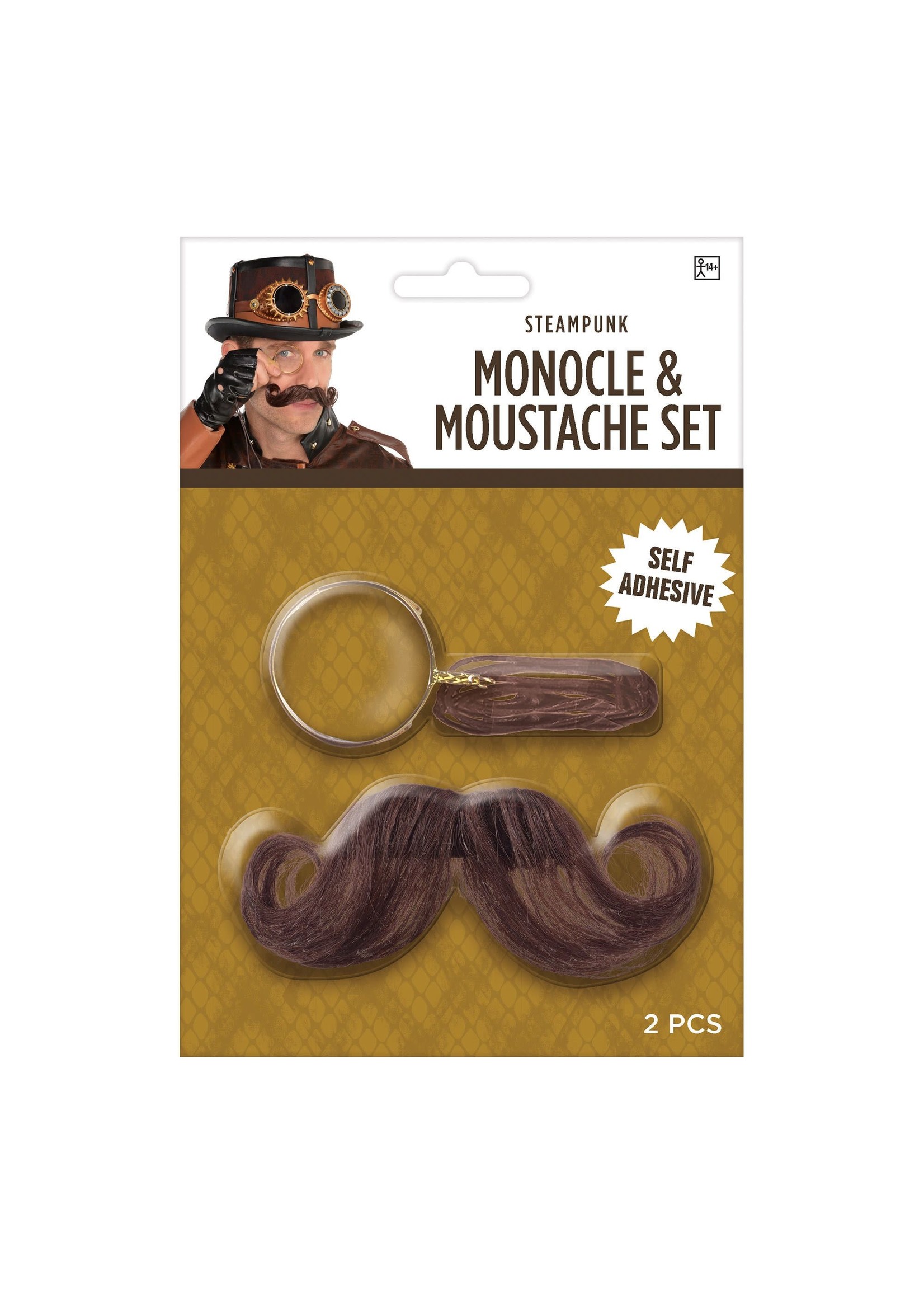 MONOCLE/MOUSTACHE SET STEAM - Party On!