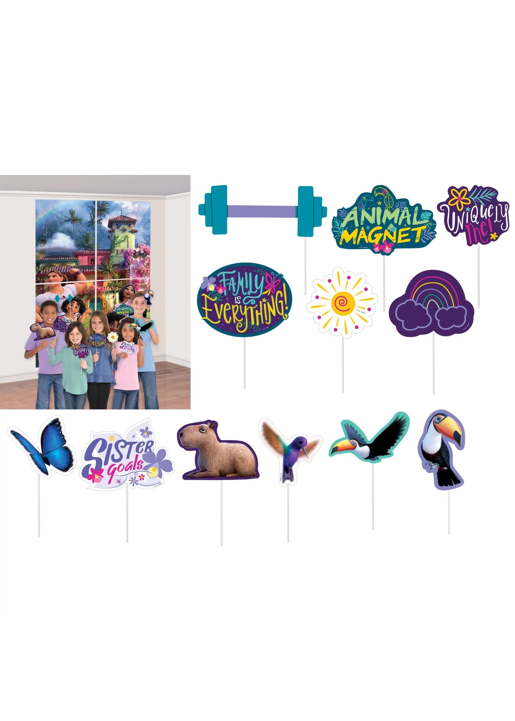 Encanto Backdrop with Props - Party On!