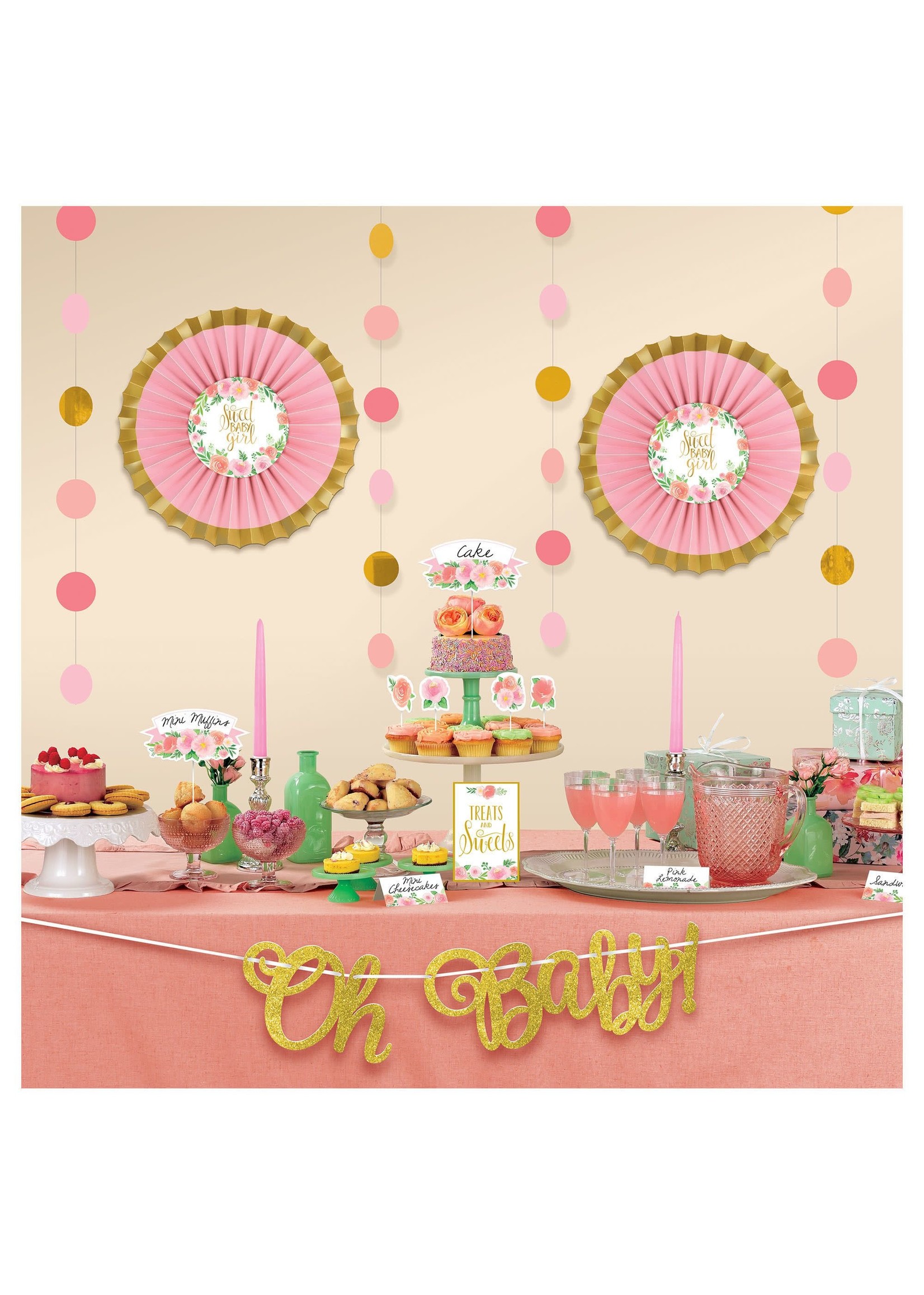 Floral Baby Buffet Decorating Kit - Party On!