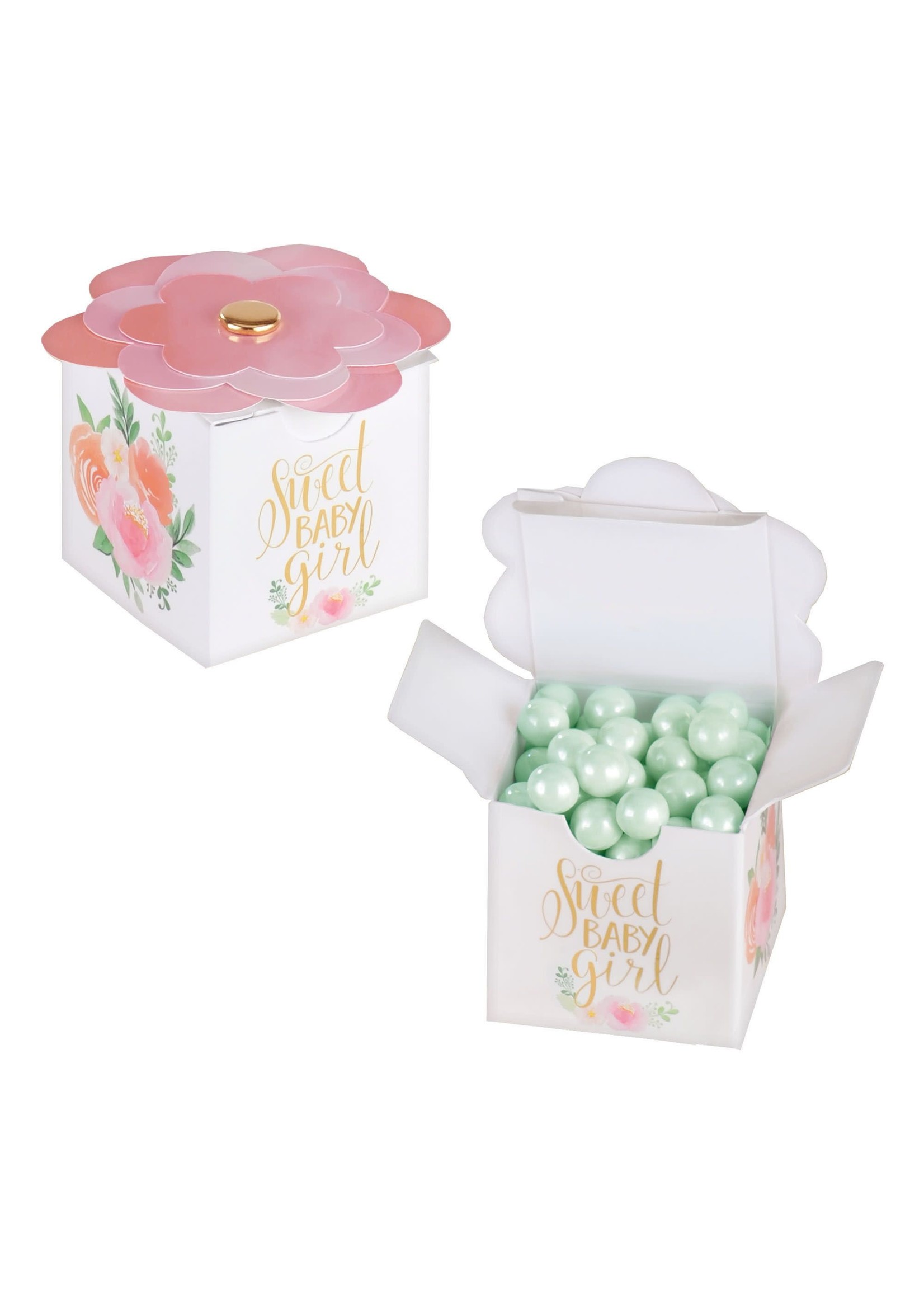 Floral Baby Favor Boxes - 8ct - Party On!