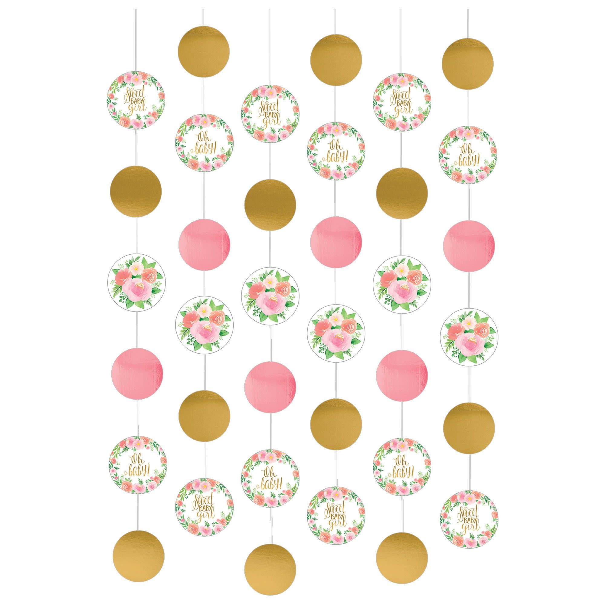 Floral Baby String Decorations - 6ct - Party On!