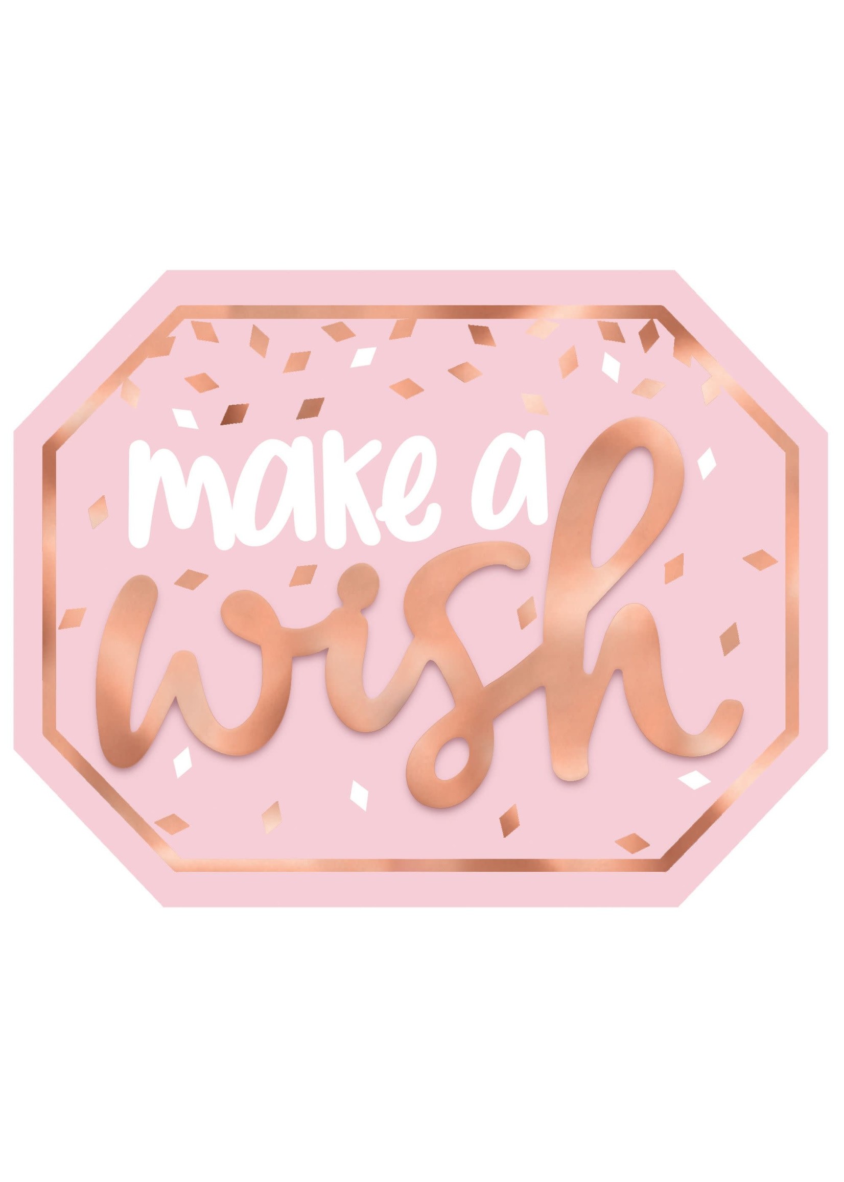 Blush Birthday Mini Sign - Party On!