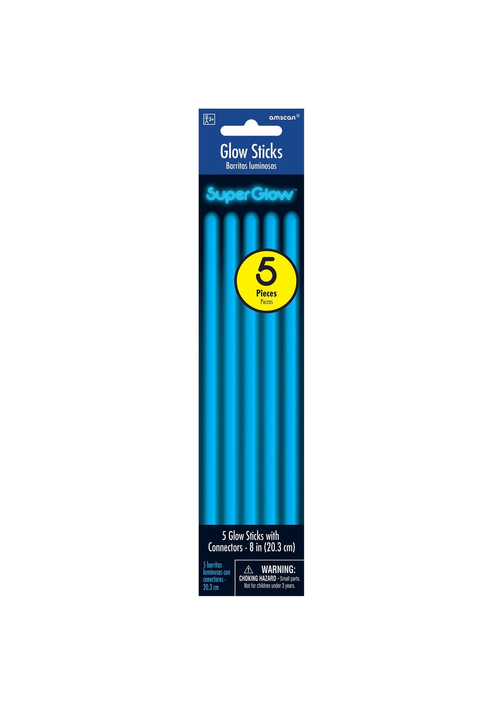 Blue Glow Sticks - 5ct - Party On!