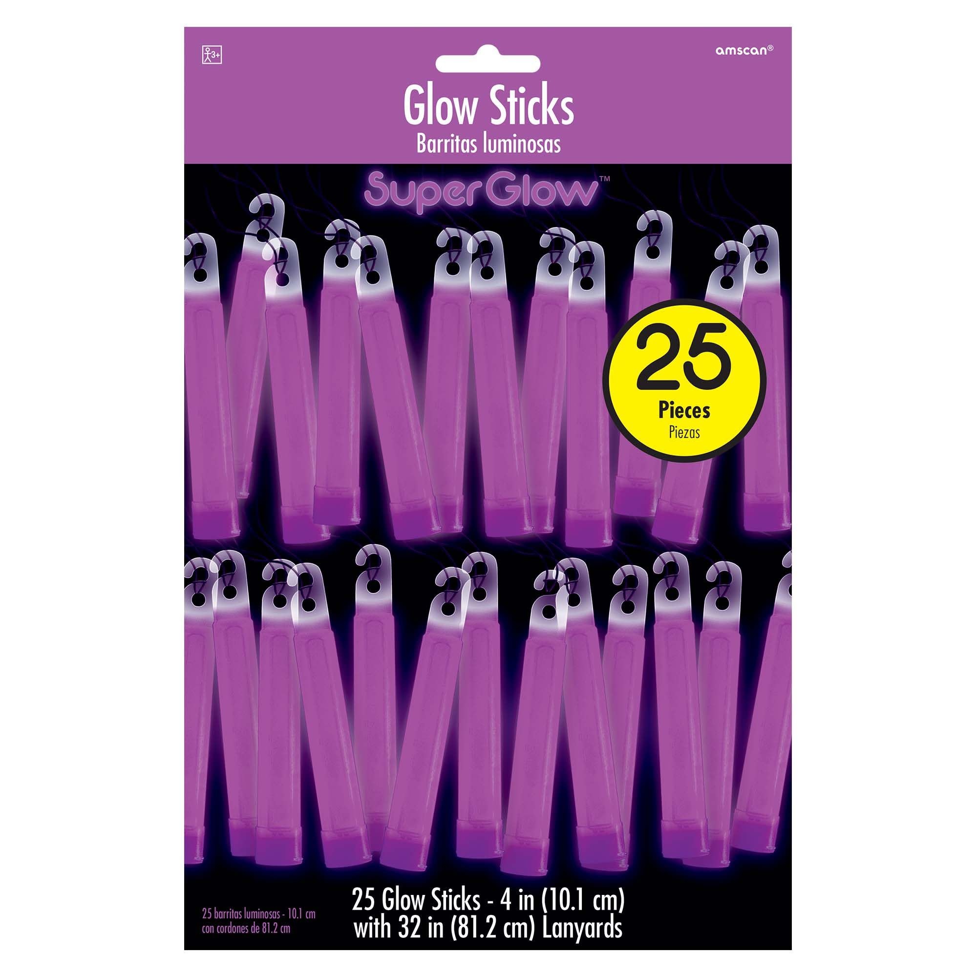 Purple Glow Sticks - 25ct - Party On!
