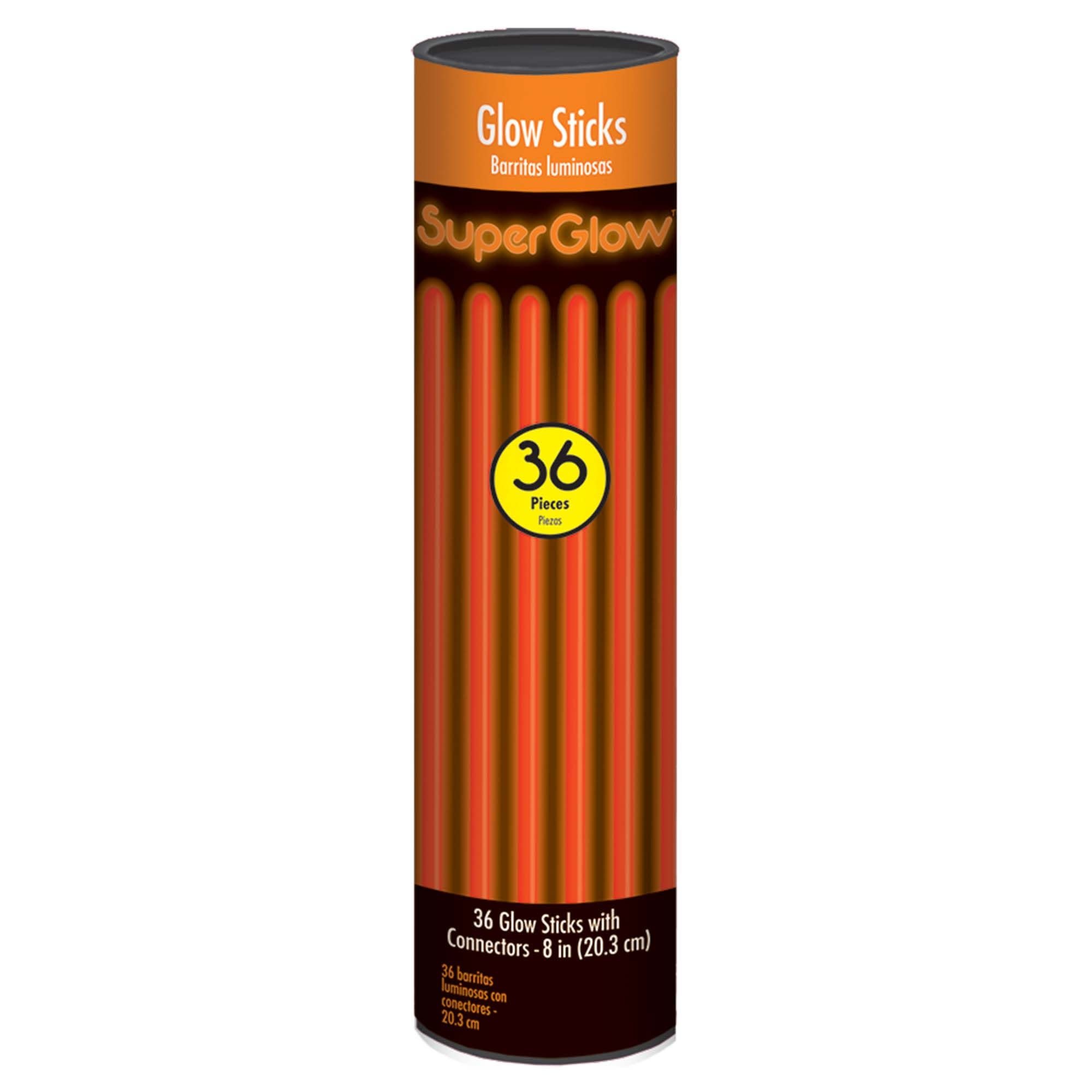 Orange Glow Sticks - 36ct - Party On!