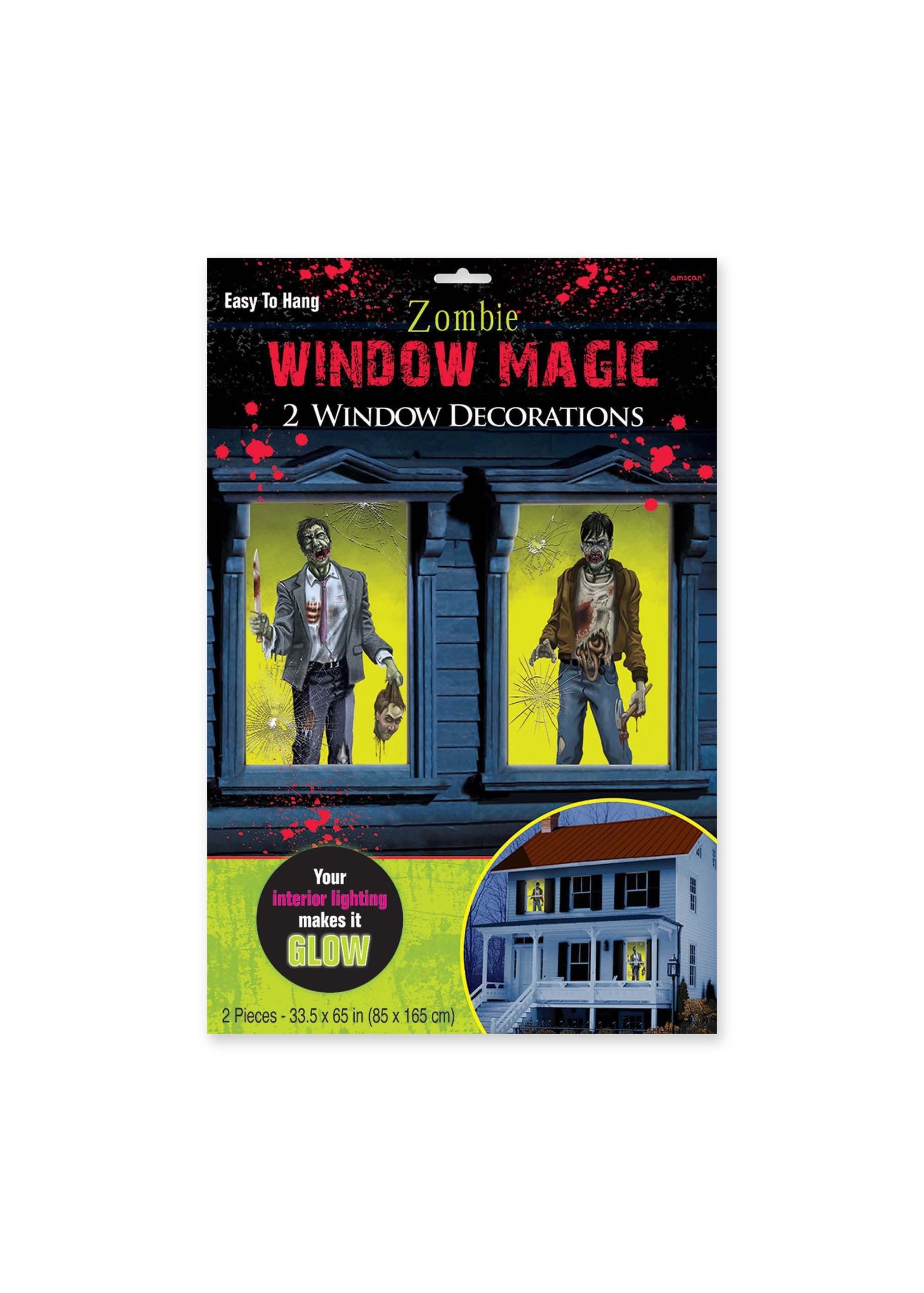 Zombie Window Decorations - Party On!