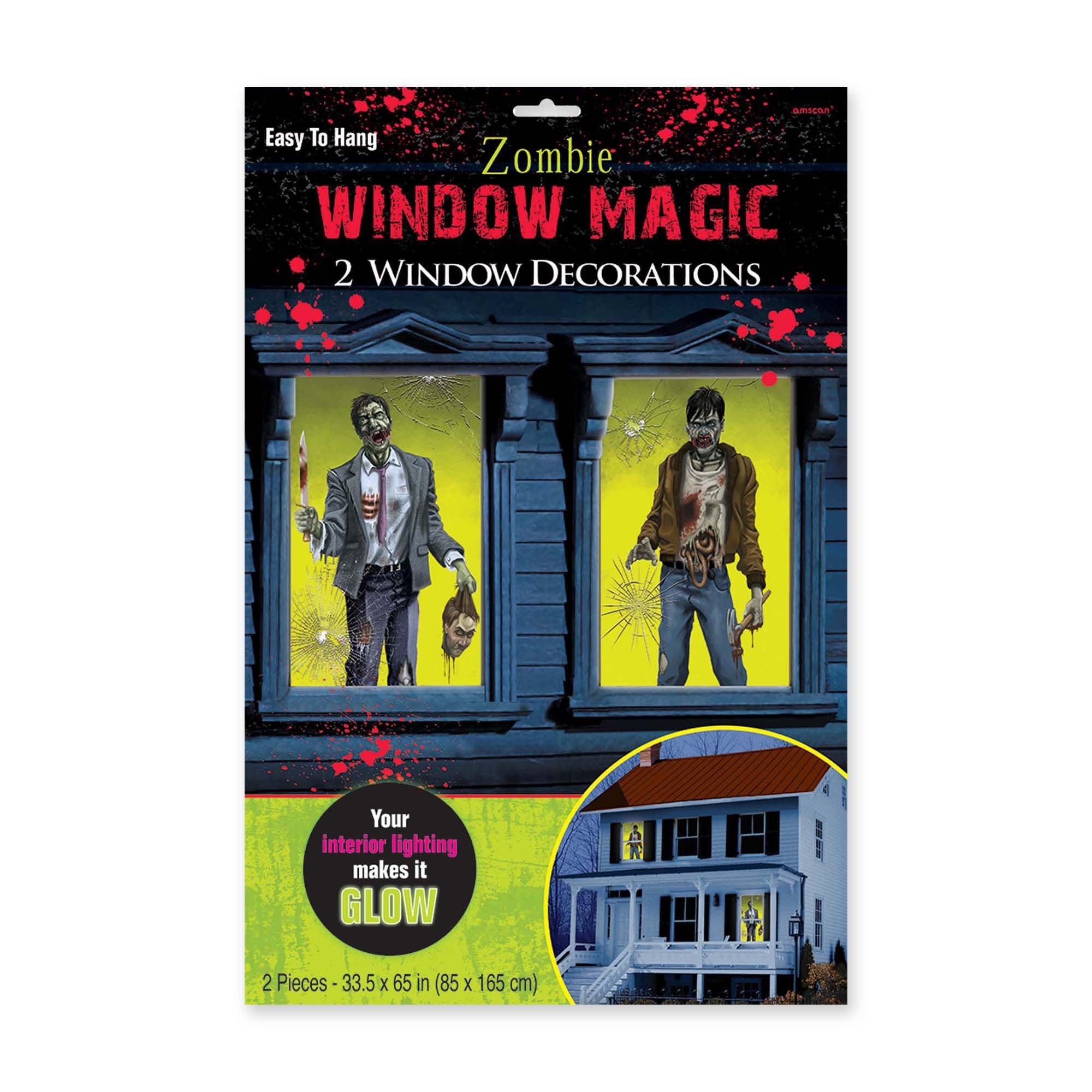 Zombie Window Decorations - Party On!