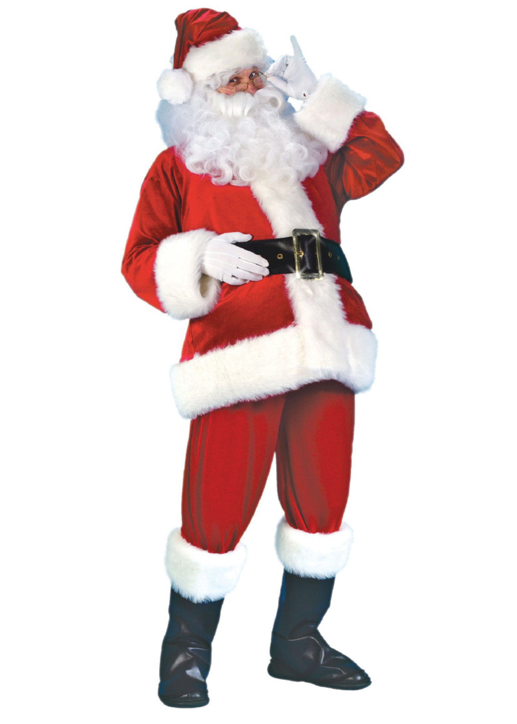 Deluxe Velour Santa Suit - Adult - Party On! Deluxe Velour Santa Suit - Adult - Party On!