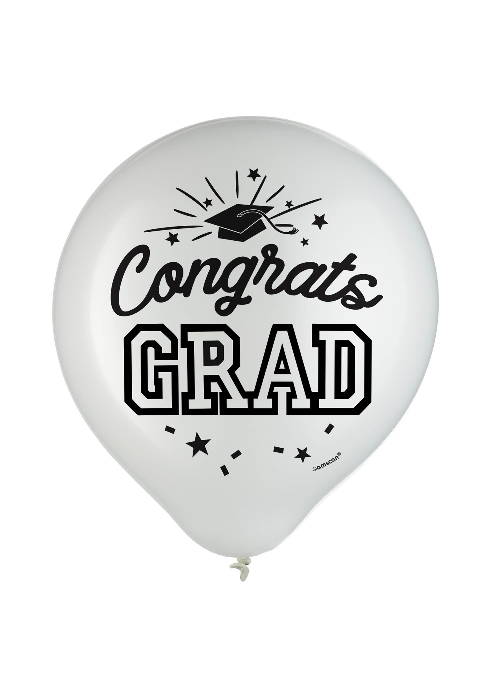 White Grad Latex Balloons - 15ct - Party On!