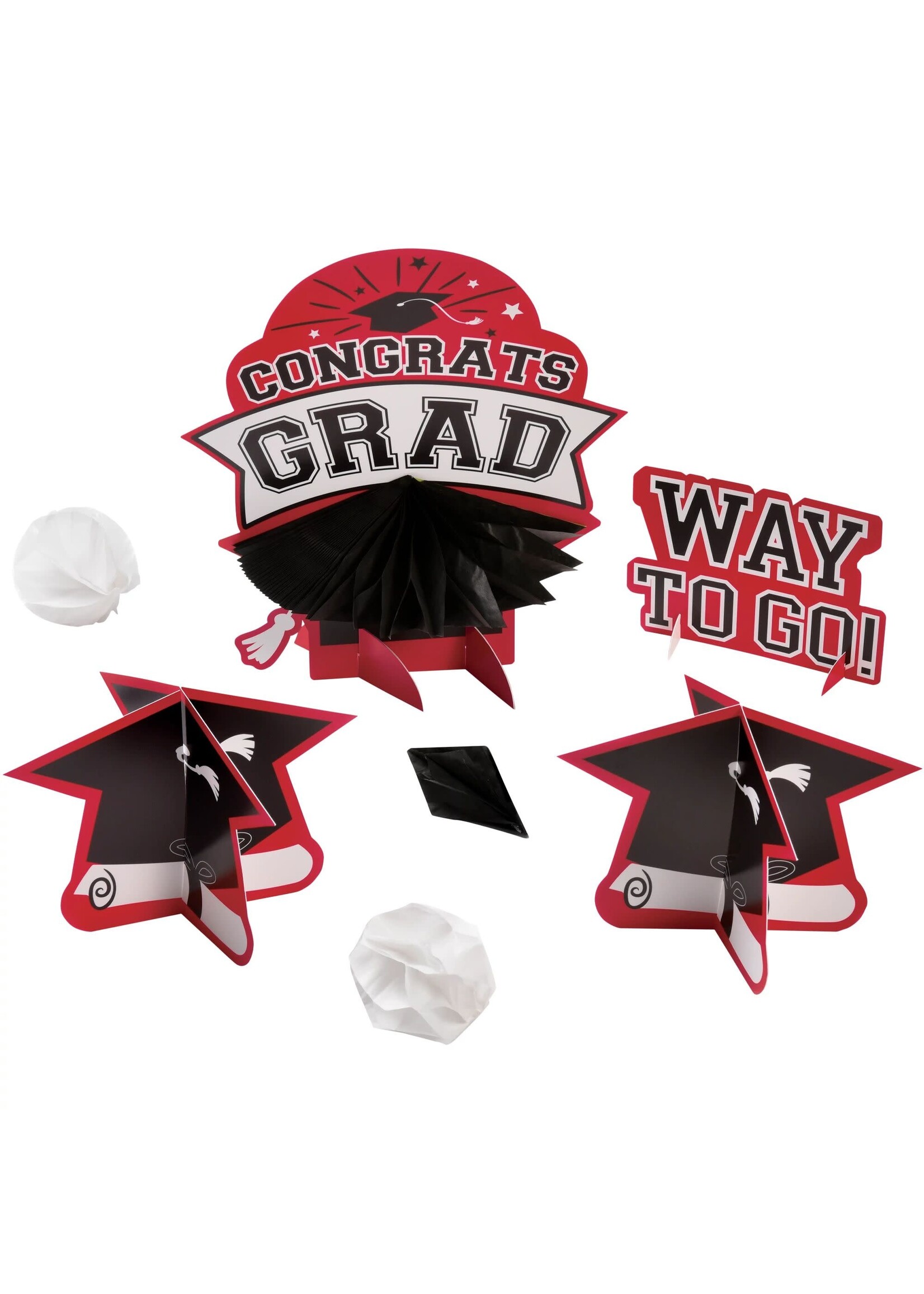 Red Grad Table Decorating Kit - Party On!