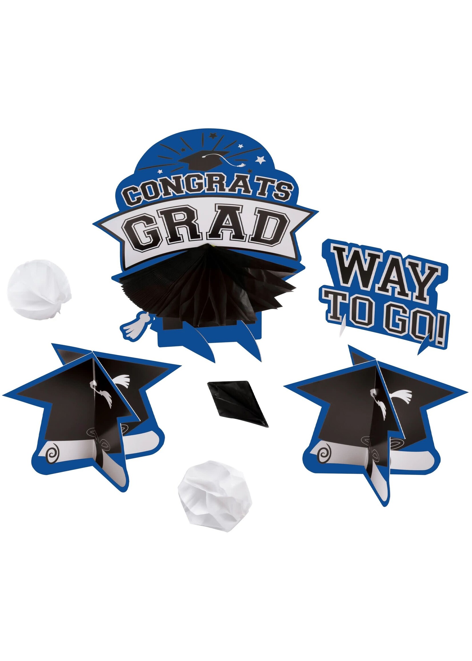 Blue Grad Table Decorating Kit - Party On!