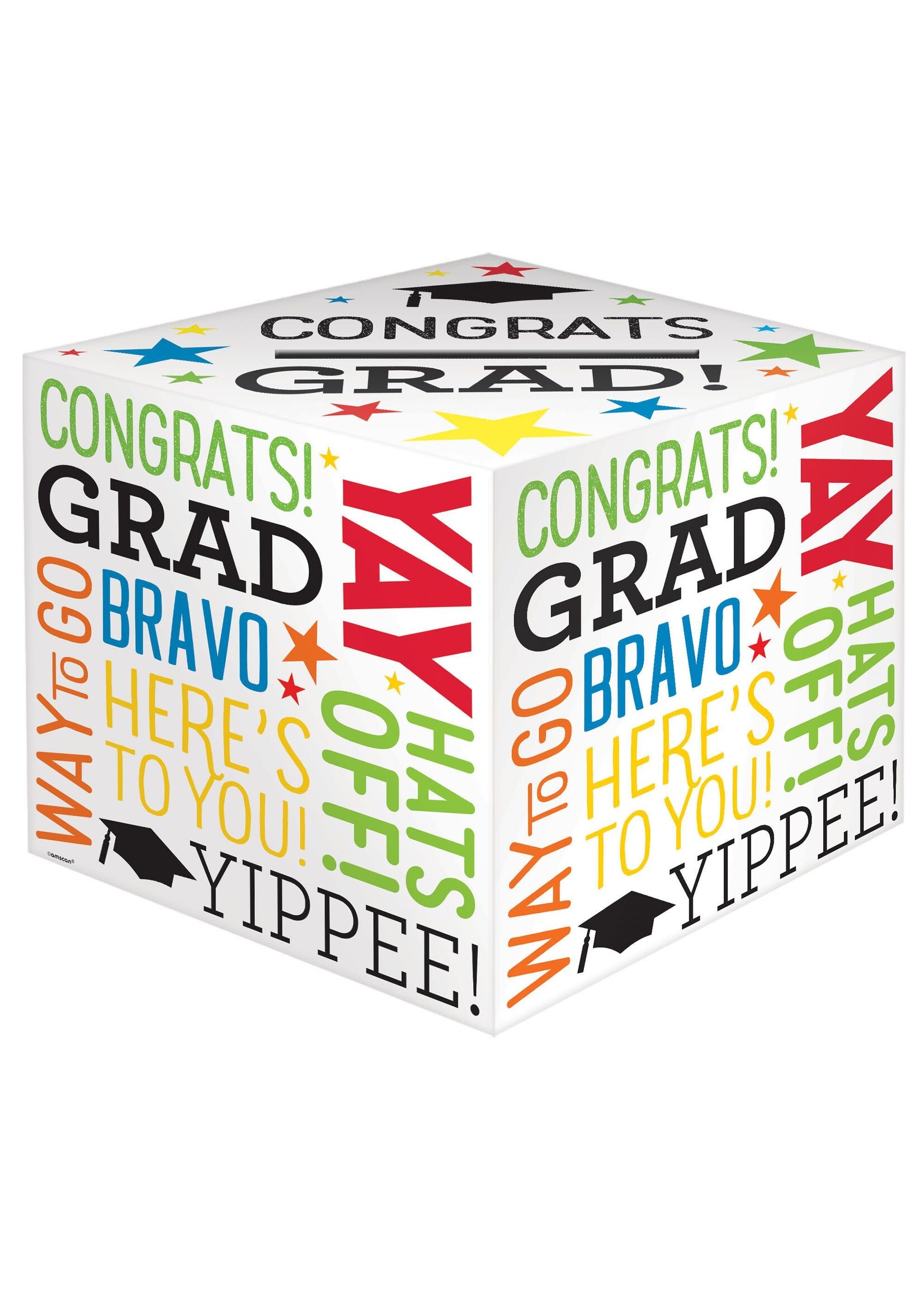 Multicolor Grad Party Card Box - Party On!