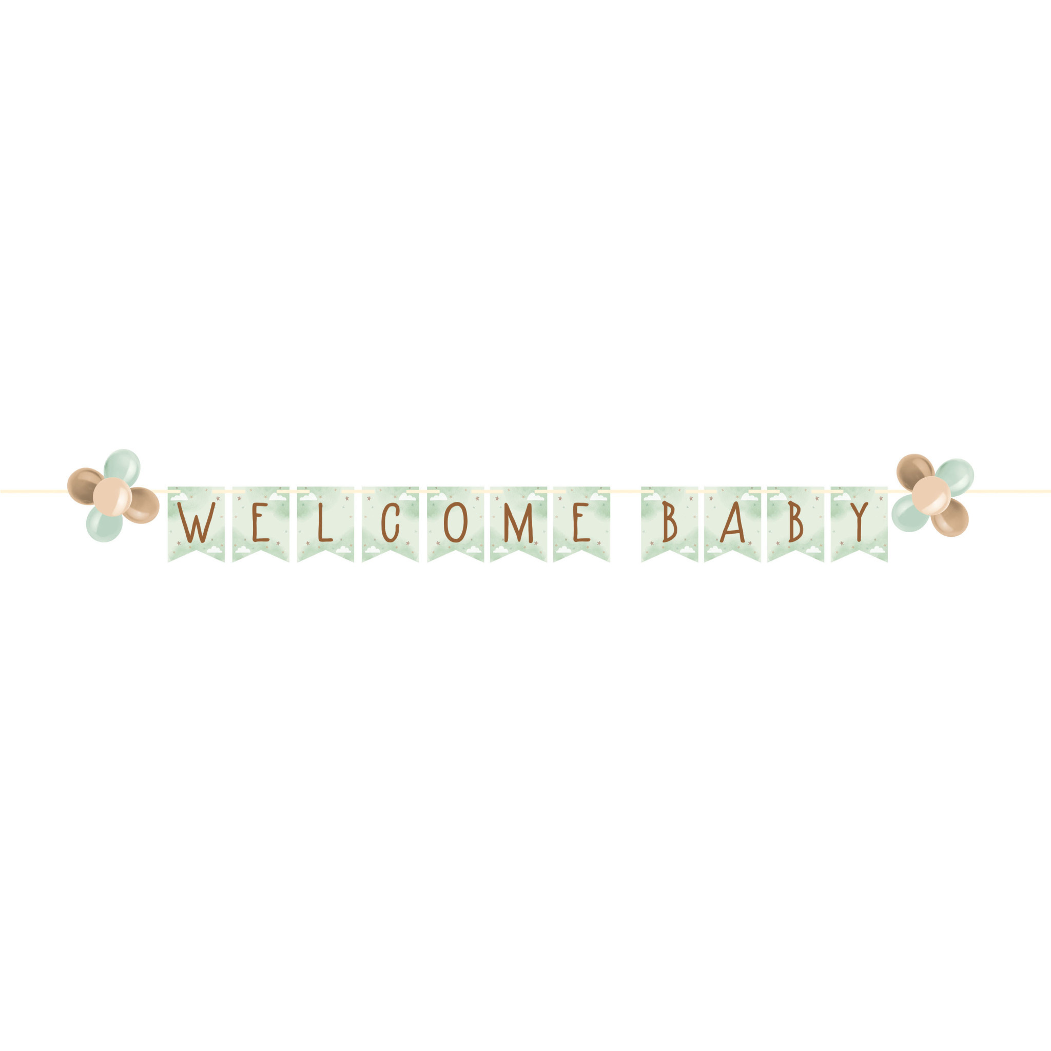 Teddy Bear Banner with Latex Balloons - Party On!