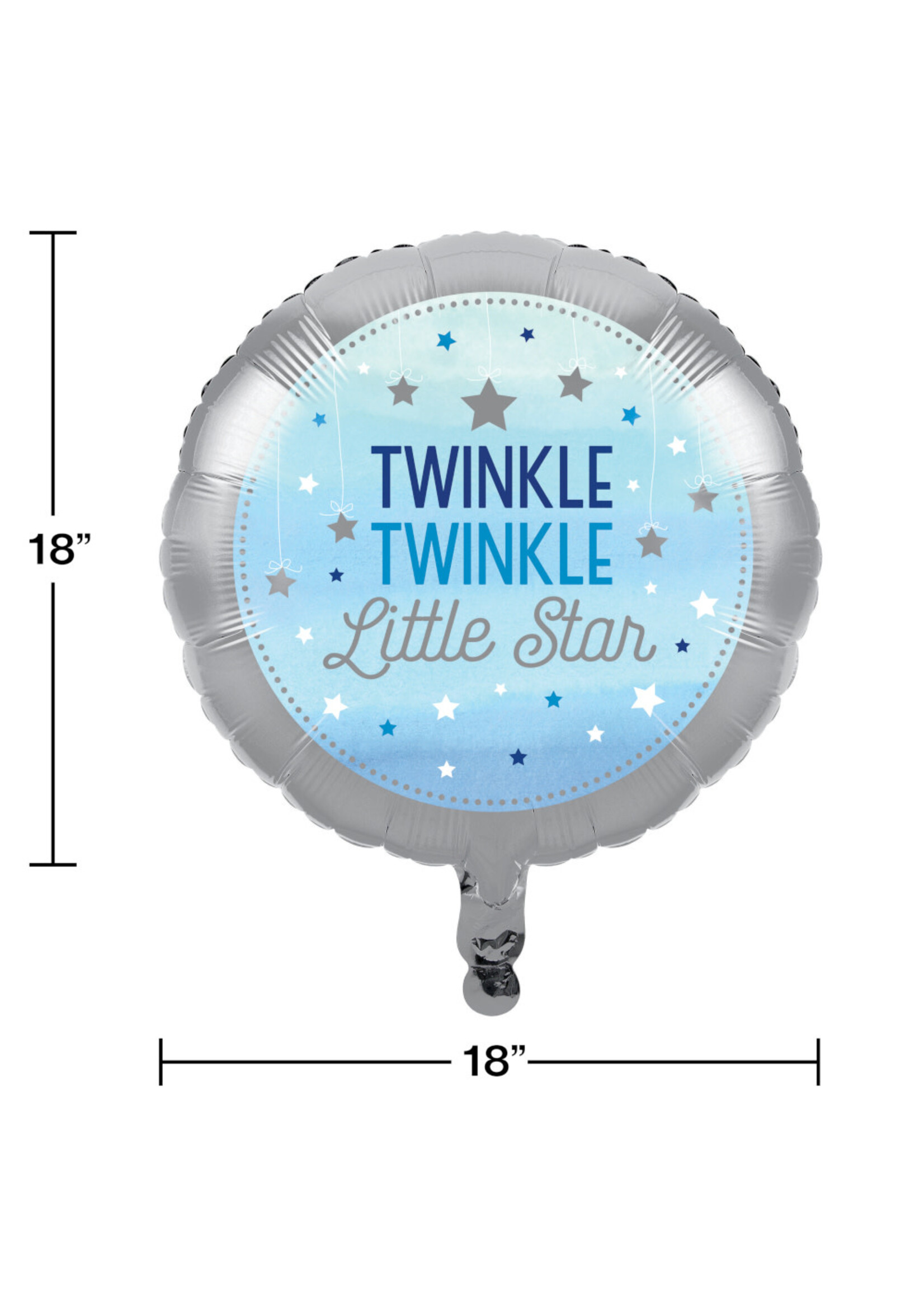 One Little Star Boy Foil Balloon - Party On!