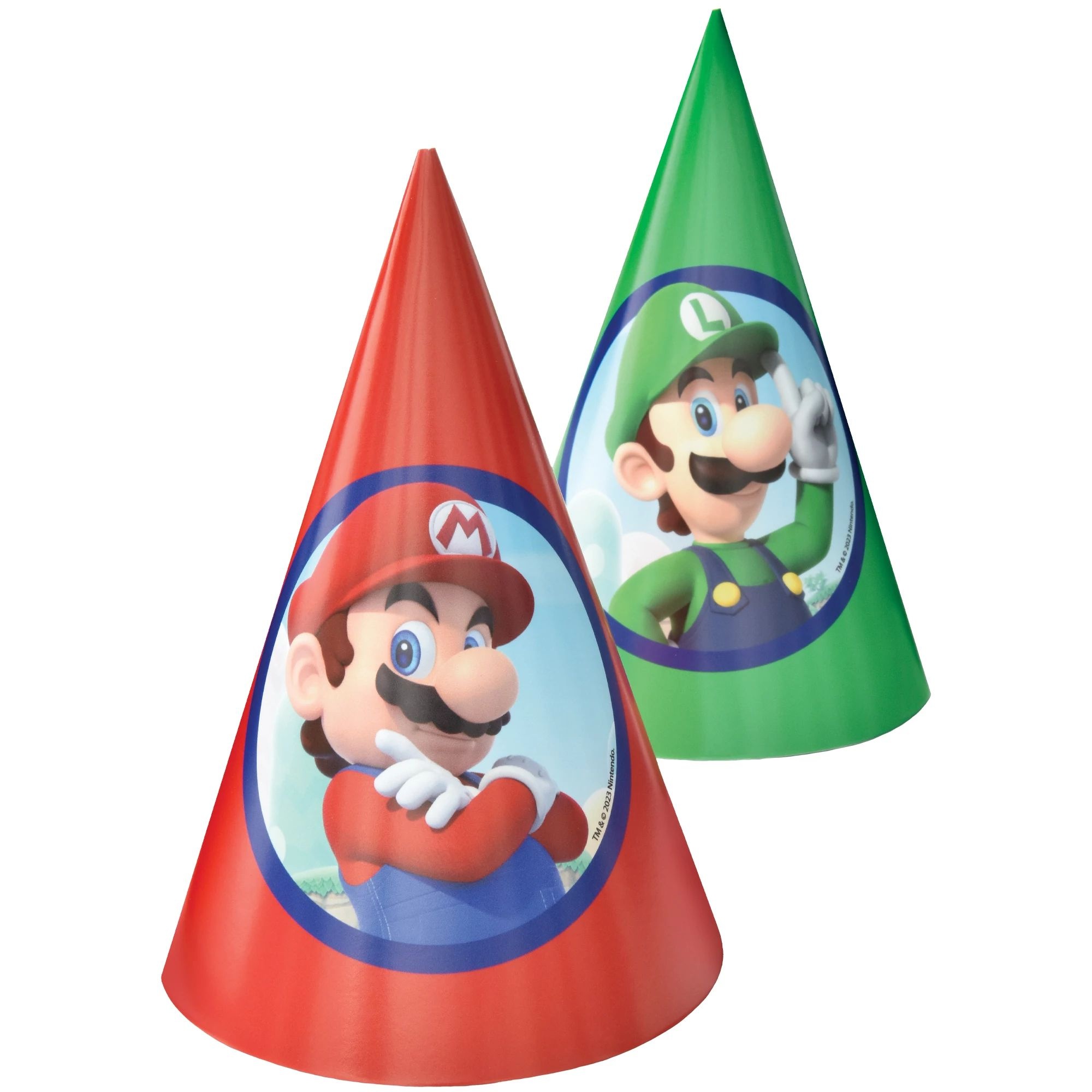 Super Mario Brothers™ Paper Cone Hats - Party On!
