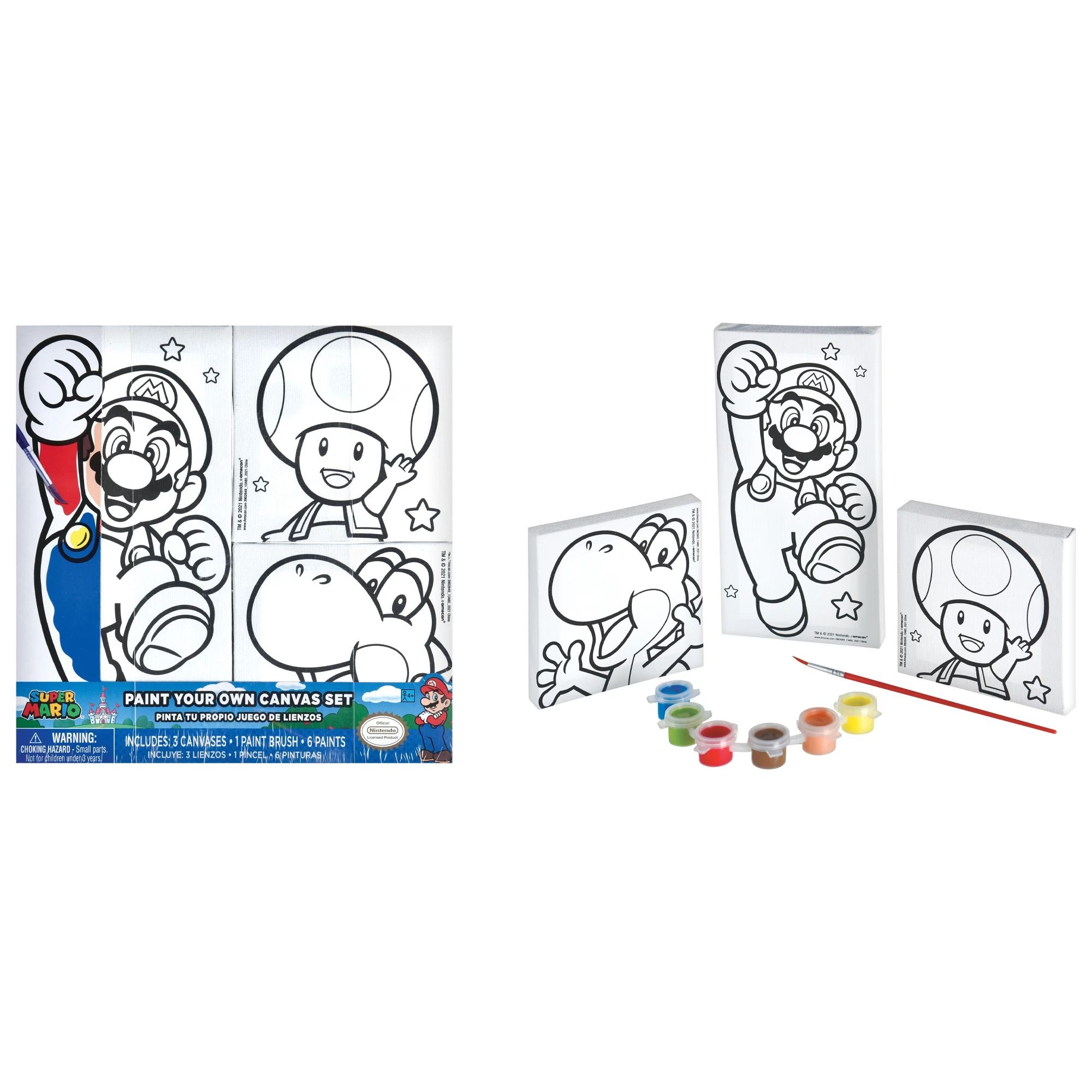 Super Mario Brothers™ Color Your Own Canvas - Party On!