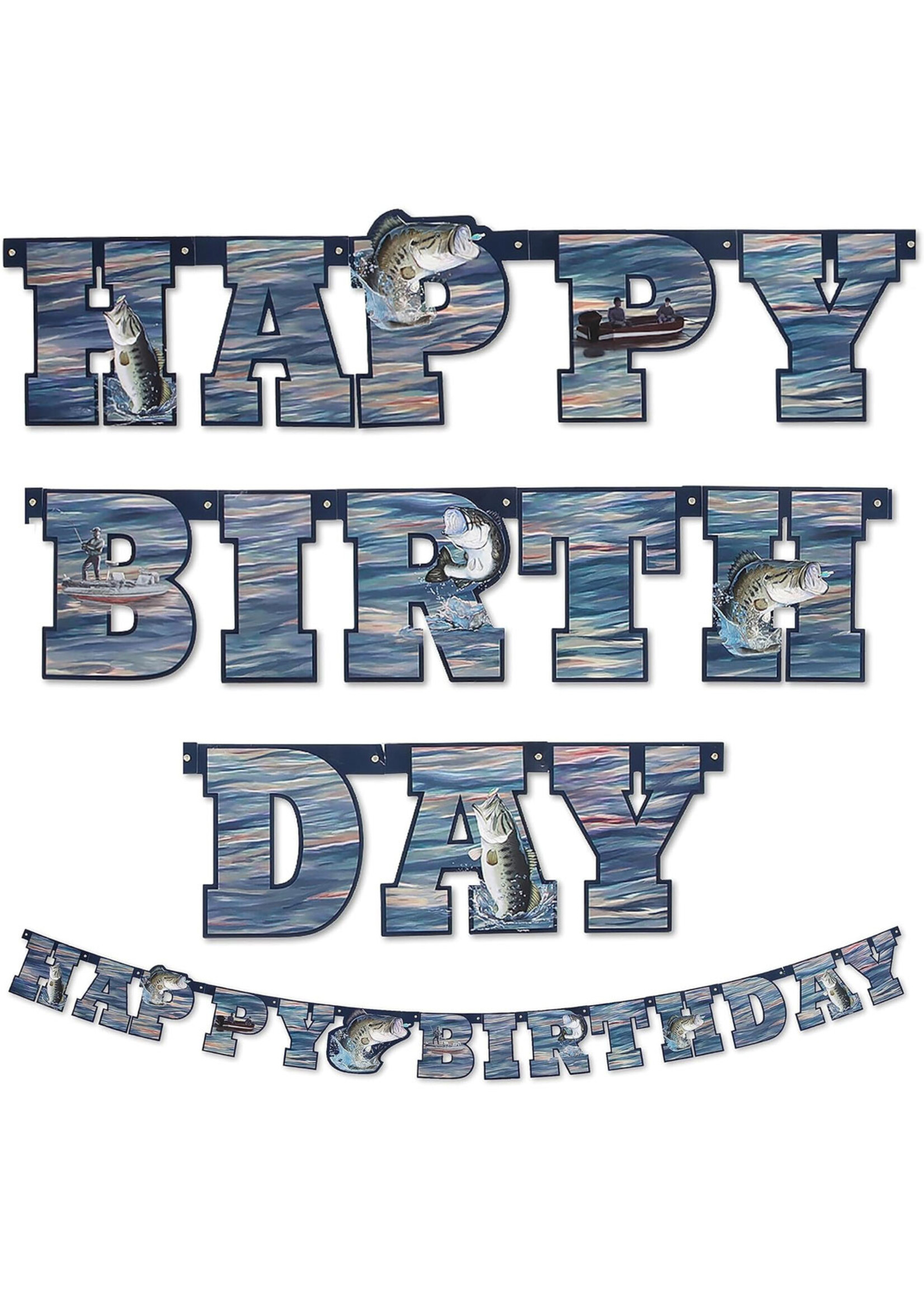 Gone Fishin’ – Happy Birthday Banner - Party On!