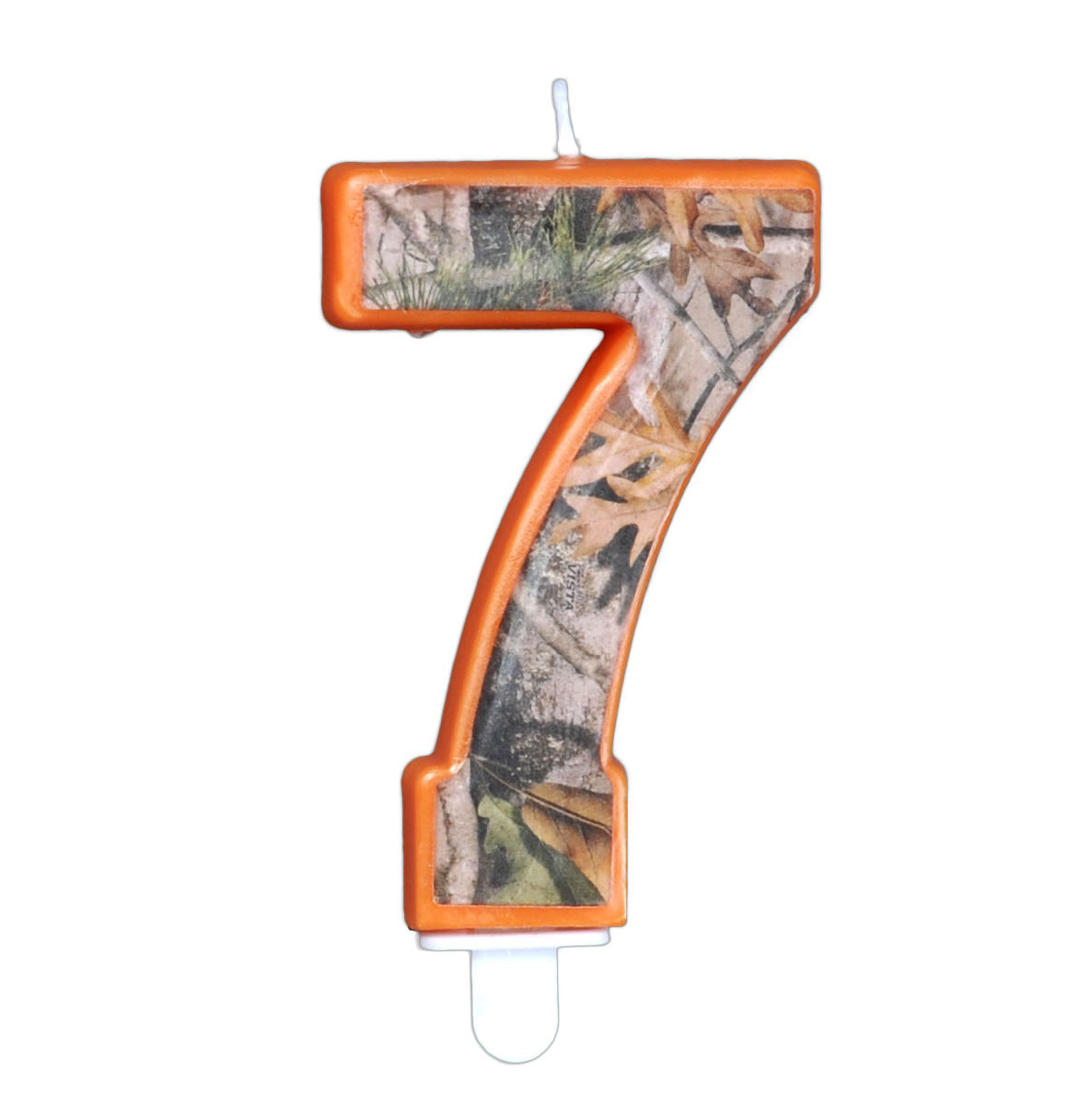 Camo – Birthday Candle – Number Seven - Party On!