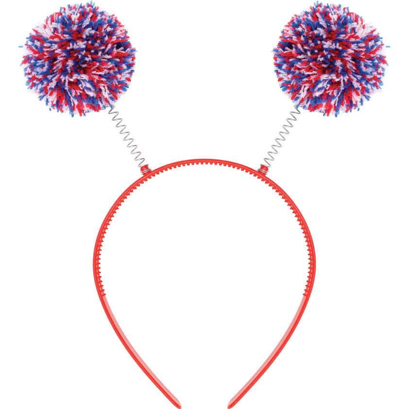 Patriotic Plastic Headband with Boppers - Party On!