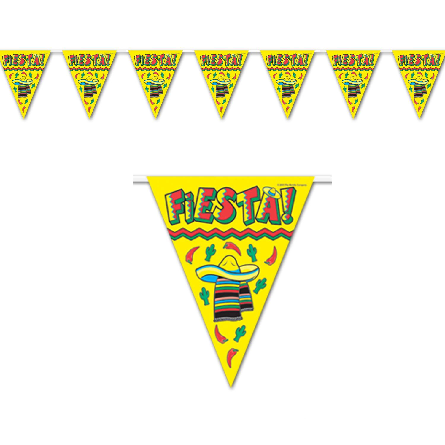 Fiesta! Pennant Banner - 12ft - Party On!