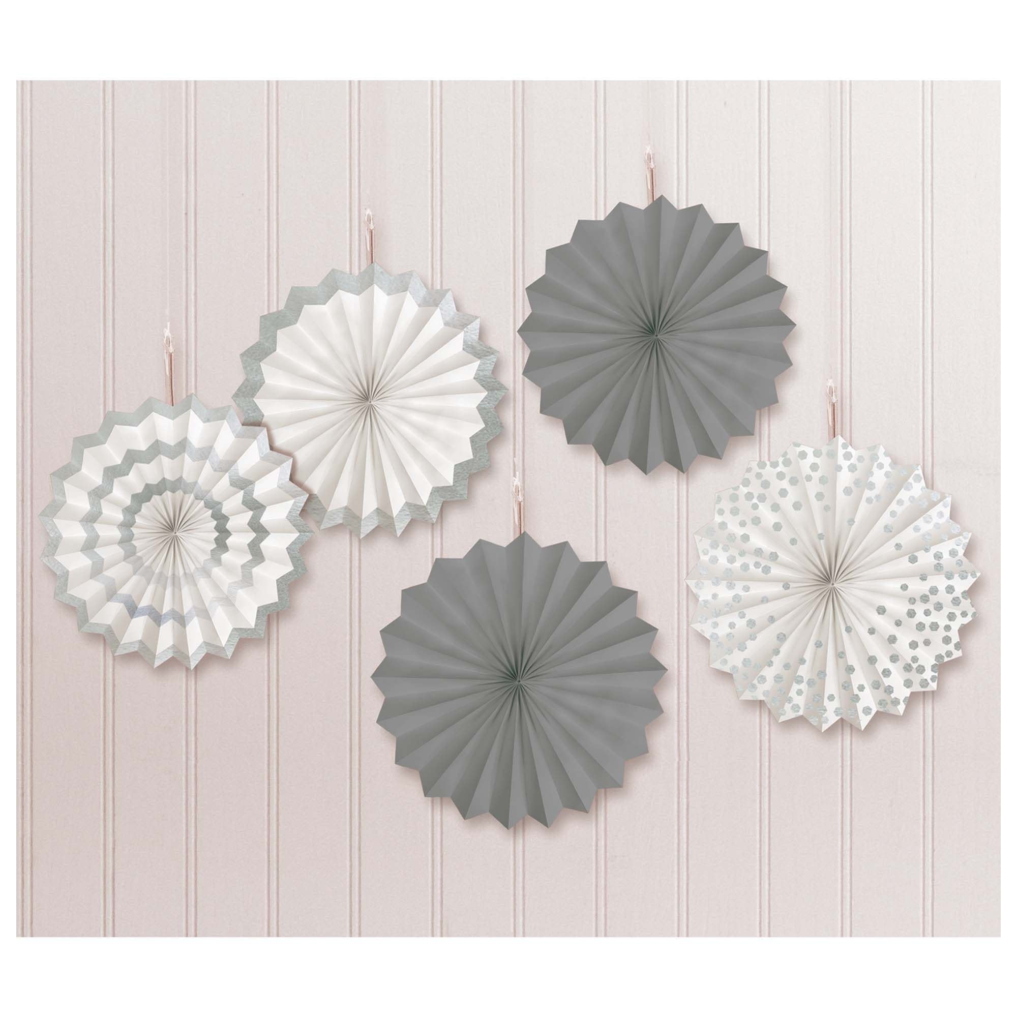 Hot Stamp Paper Fans Silver - Party On!