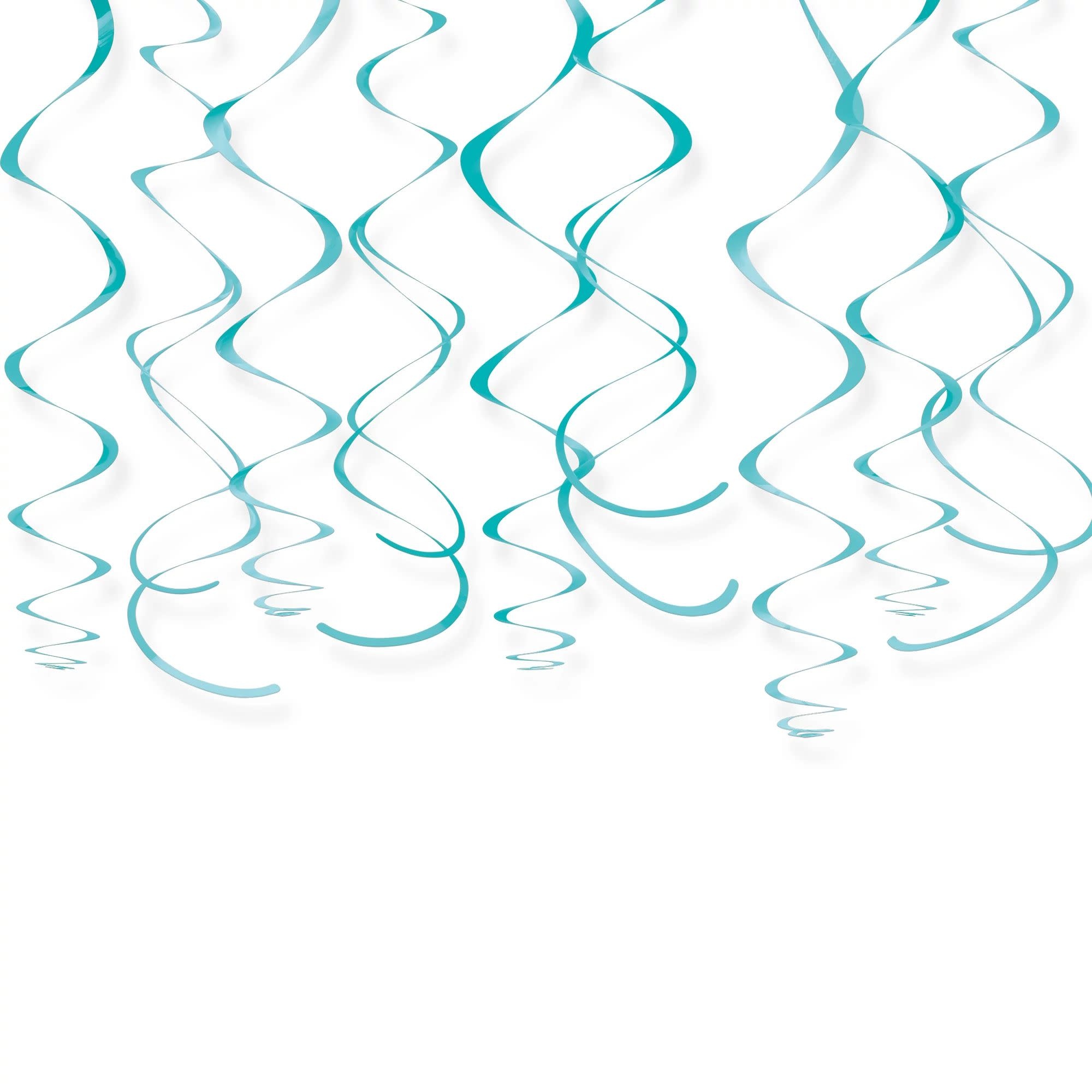 Caribbean Plastic Swirl Decorations - Party On!