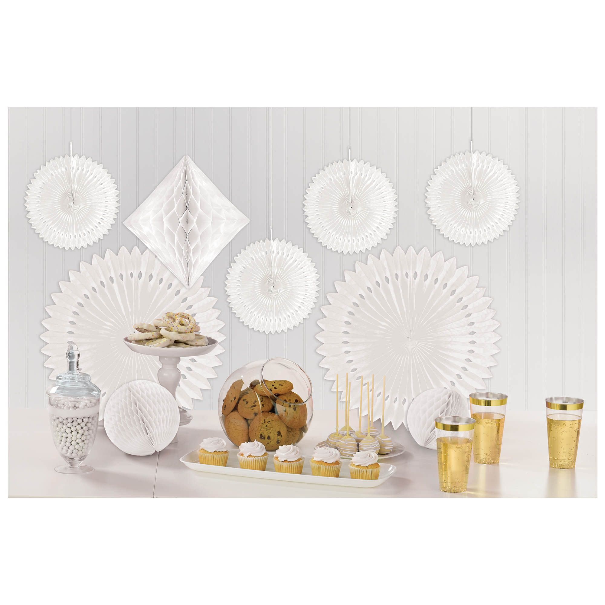 Paper Decorating Kit White - Party On!