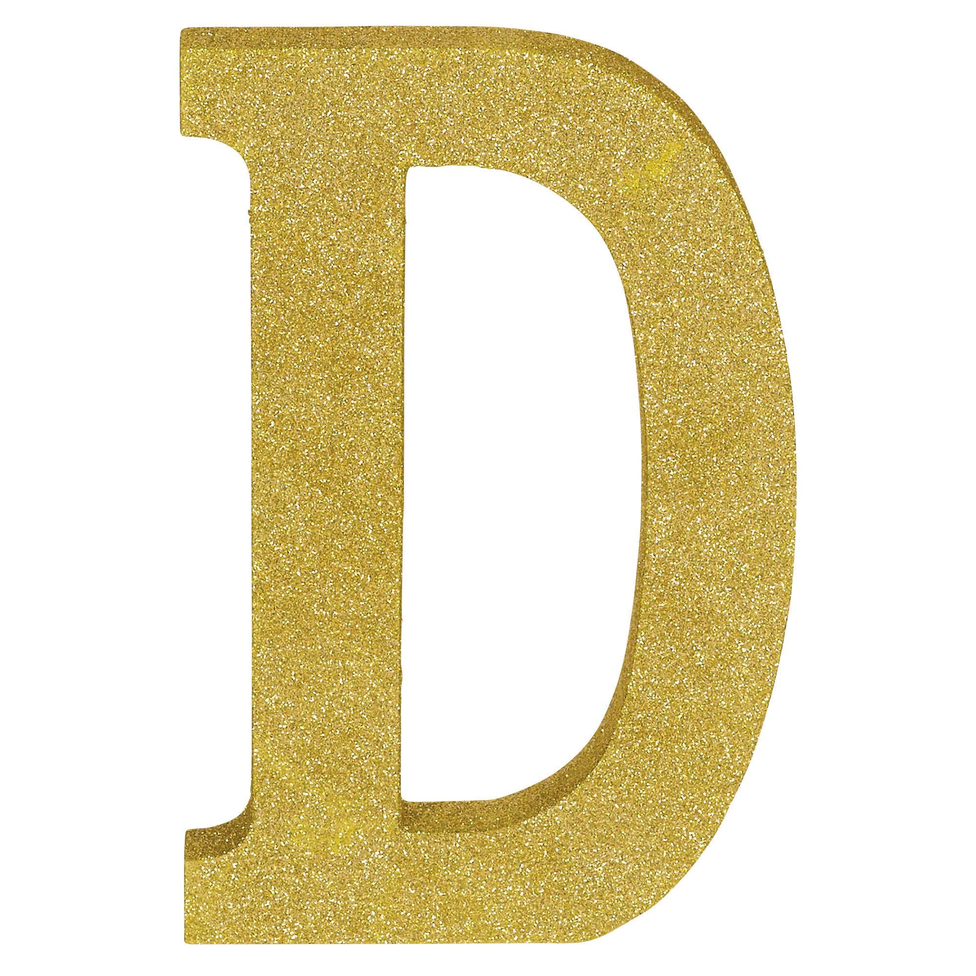 Letter D - Gold - Party On!