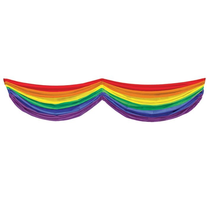 Rainbow Fabric Bunting - Party On!