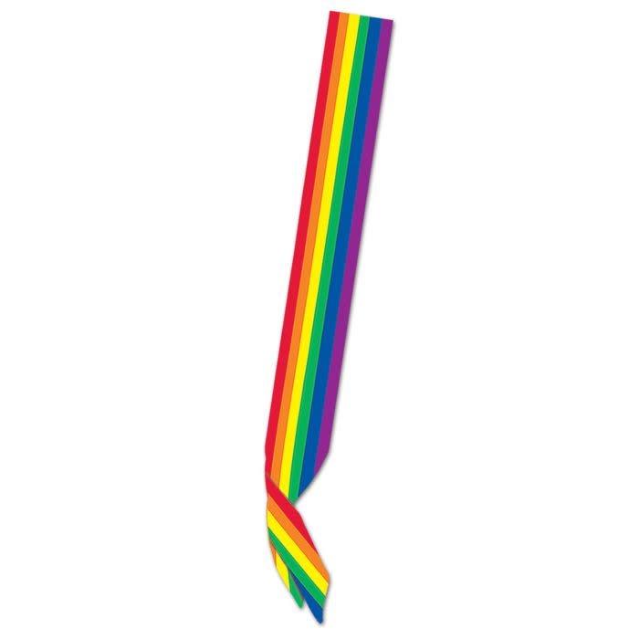Rainbow Satin Sash - Party On!