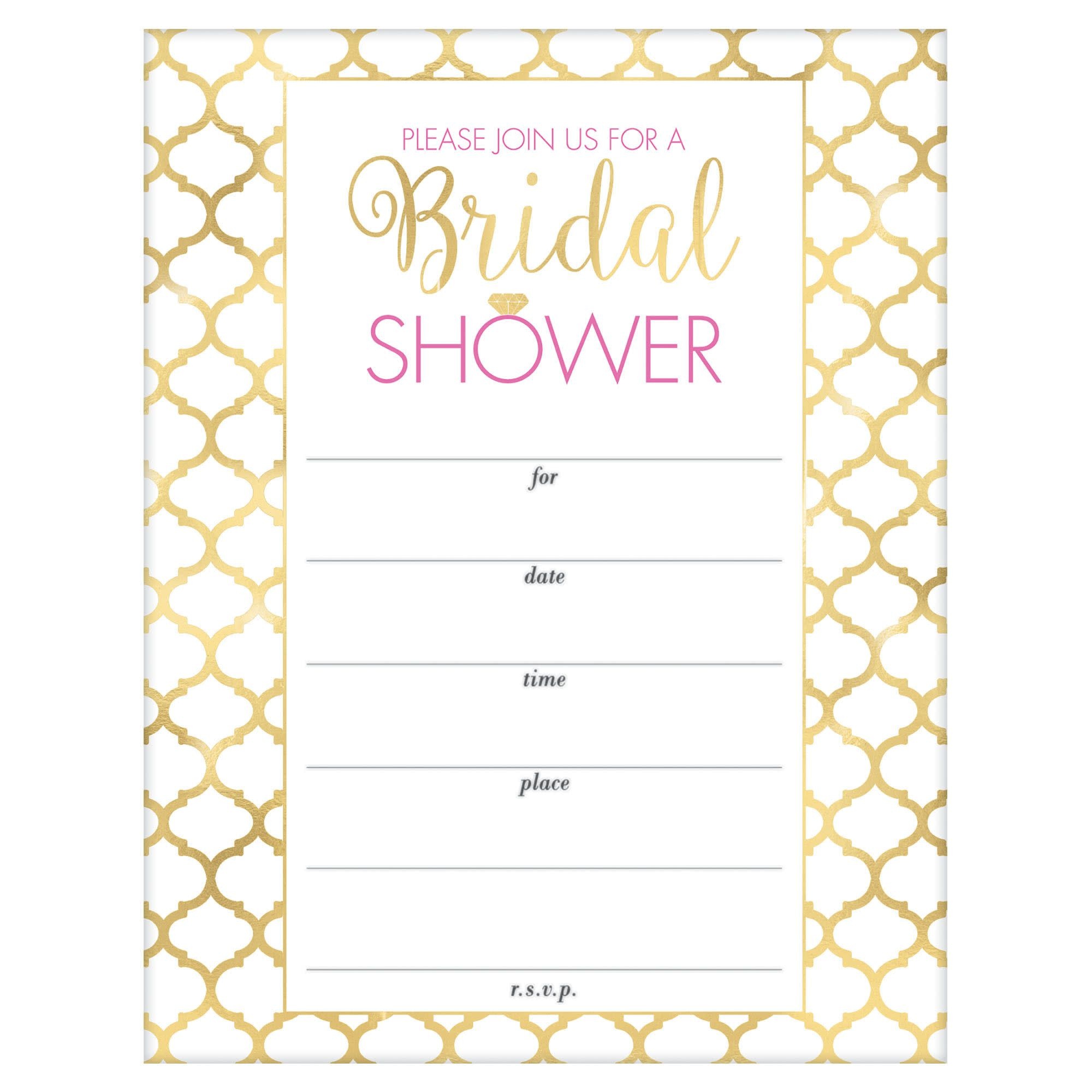 Bridal Shower Value Pack Invitations - Party On!