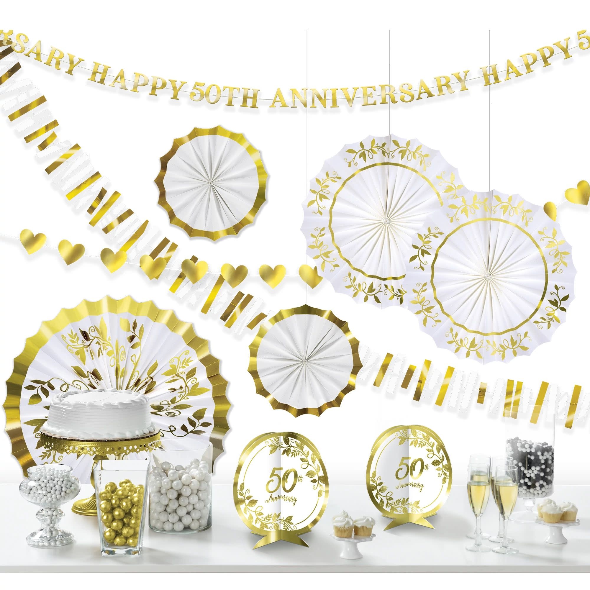 Happy 50th Anniversary Room Decorating Kit - Party On!