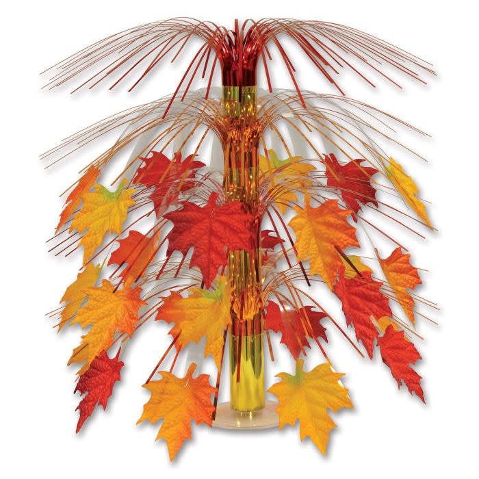 Fabric Fall Leaves Cascade Centerpiece - Party On!
