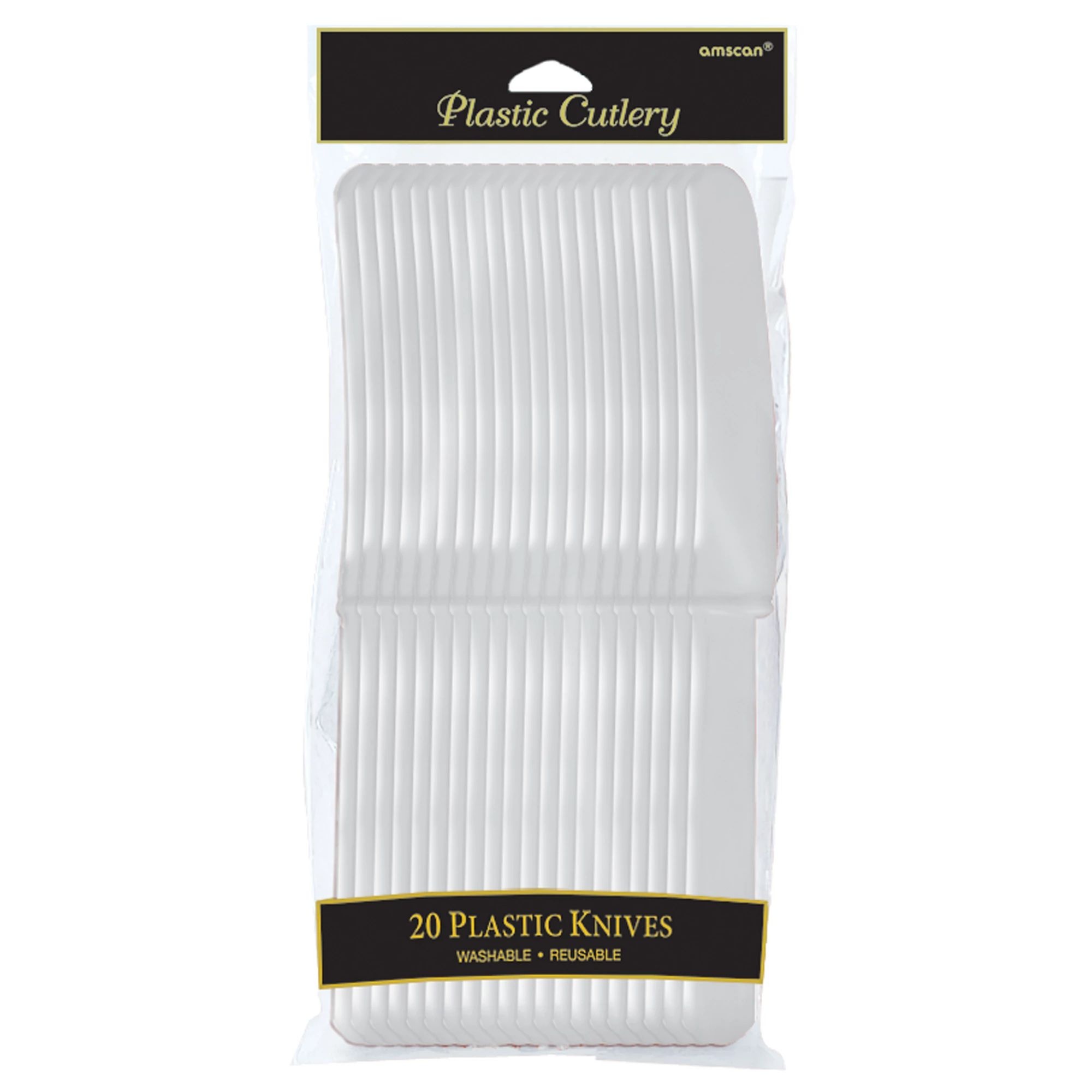 Plastic Knives, Mid Ct. - Silver - Party On!