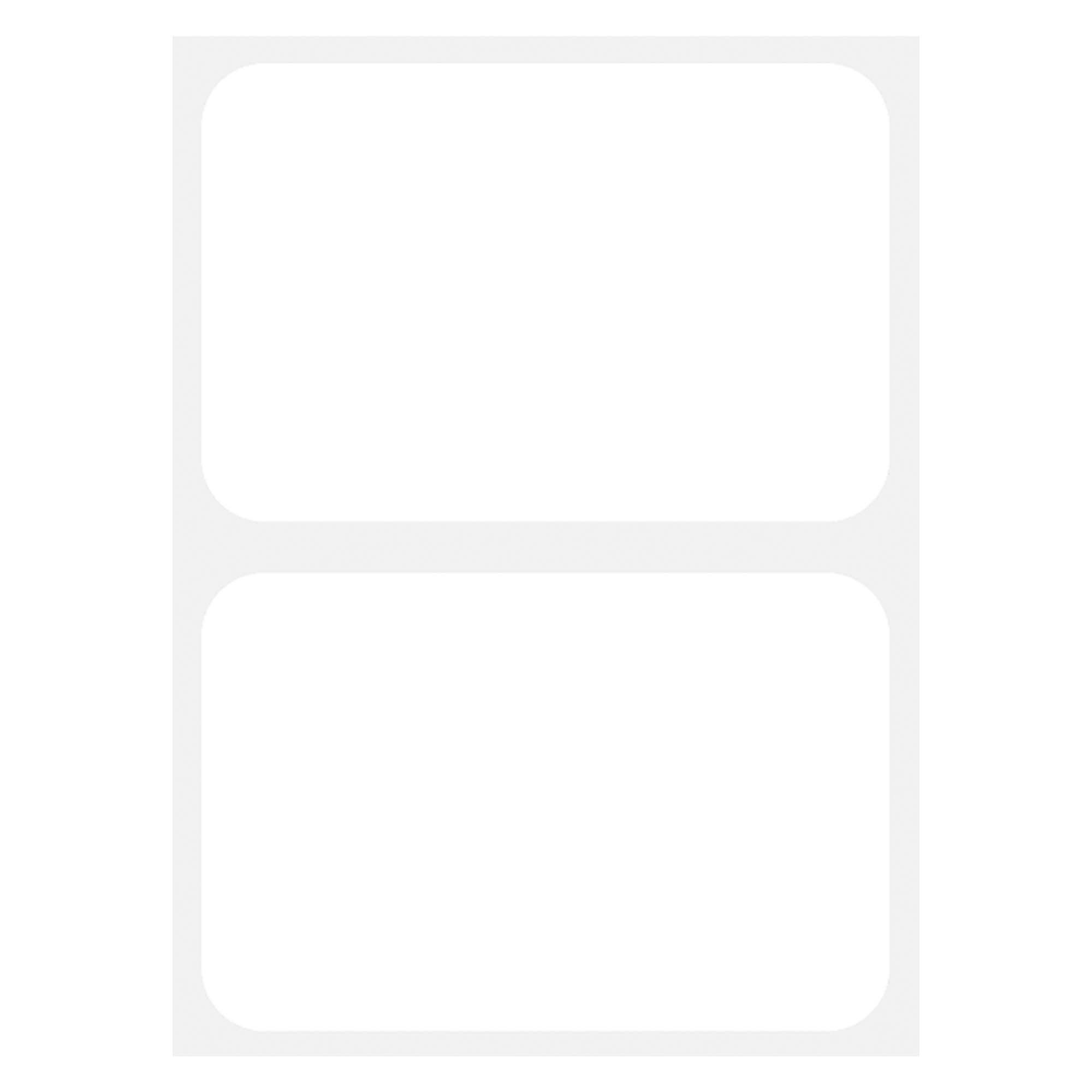 Plain White Name Tags - Party On!