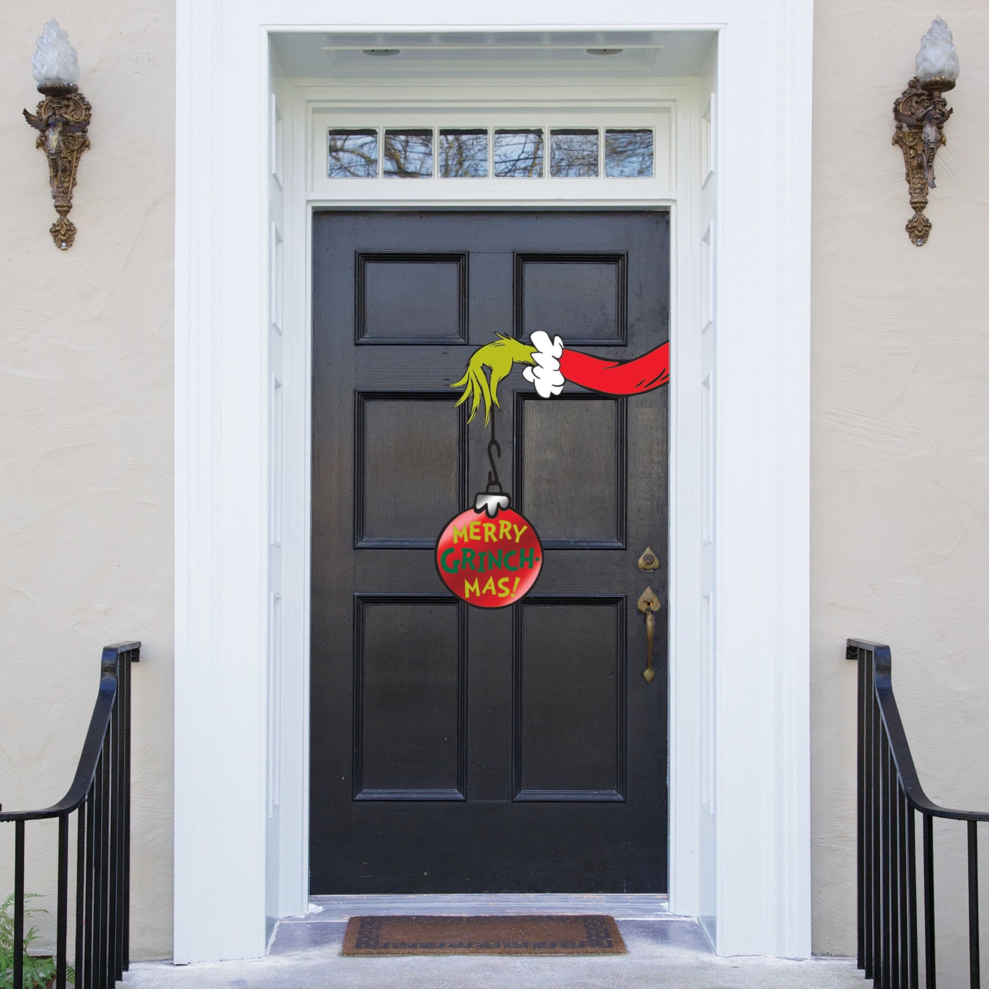Traditional Grinch Door Decoration - Party On!