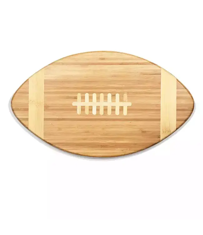 Football Shape Bamboo Serving Platter - Party On!