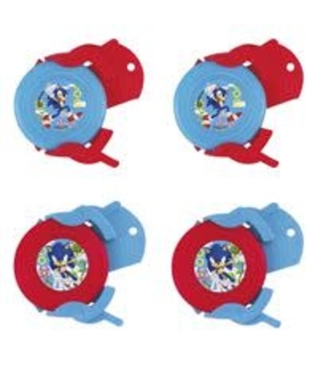 Sonic the Hedgehog™ Plastic Disc Shooters - 4 ct - Party On!