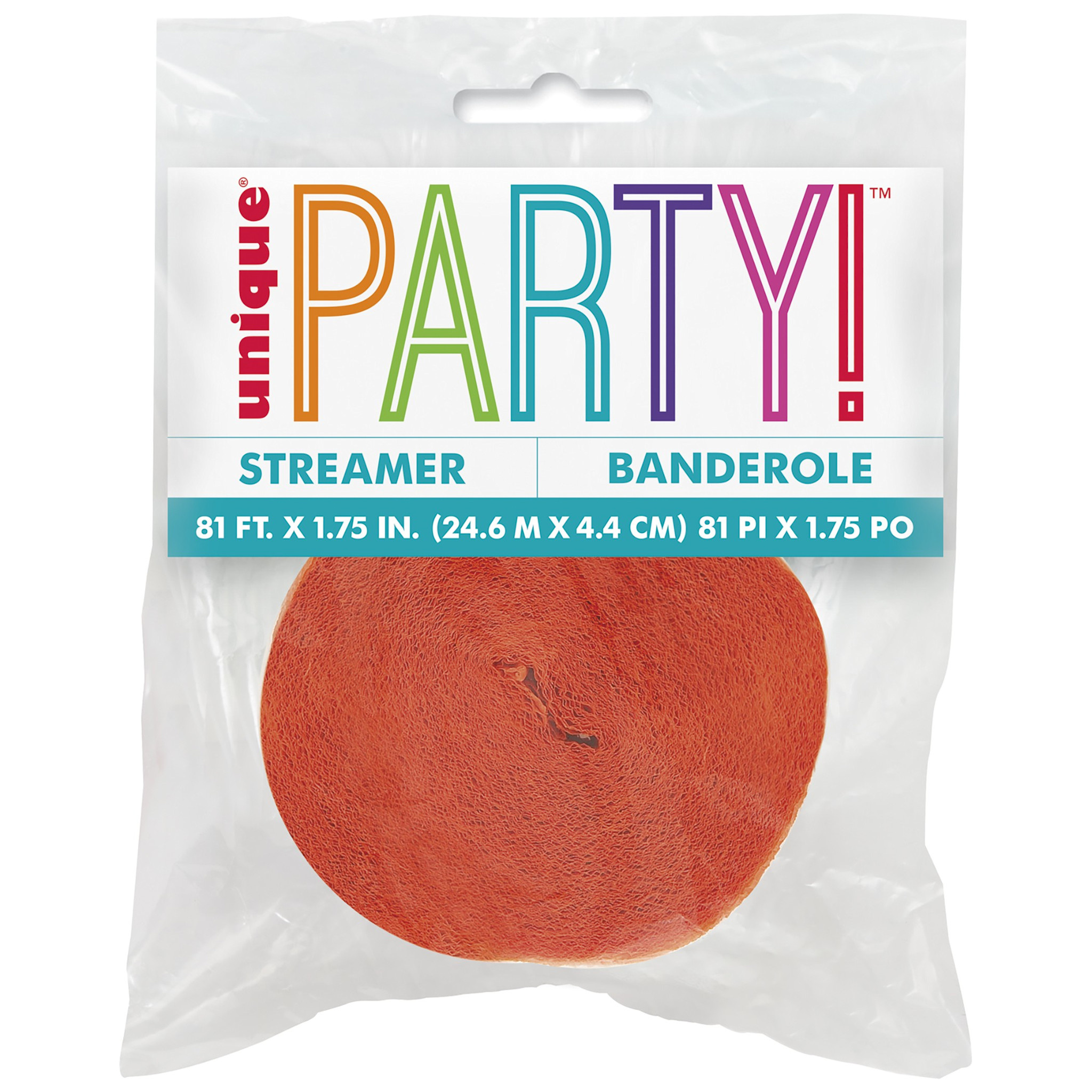 Streamers Orange 81 ft - Party On!