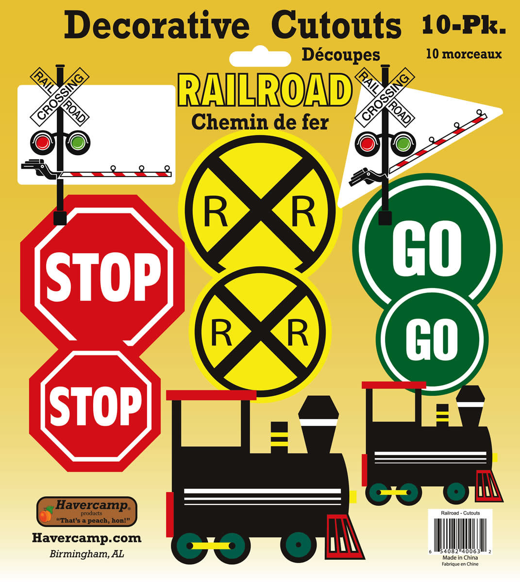 Railroad – Party Wall Cut Outs-10 Pack - Party On!