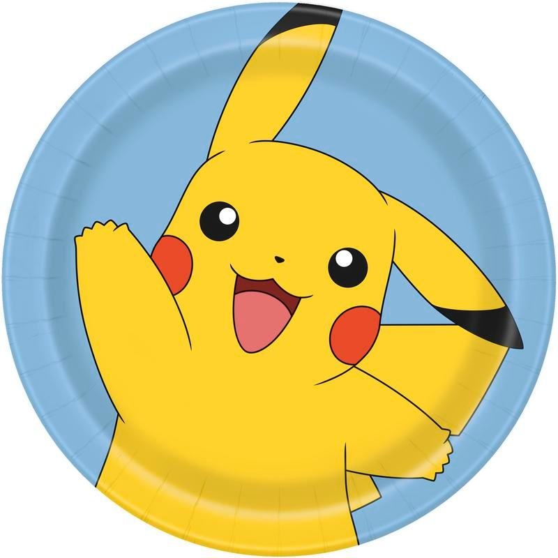 Pokémon Round 9" Dinner Plates 8ct - Party On!