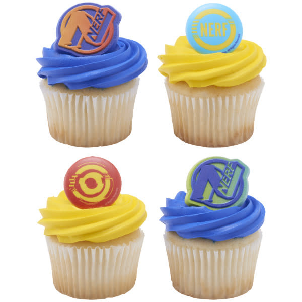 Nerf™ On Target! Cupcake Rings - Party On!