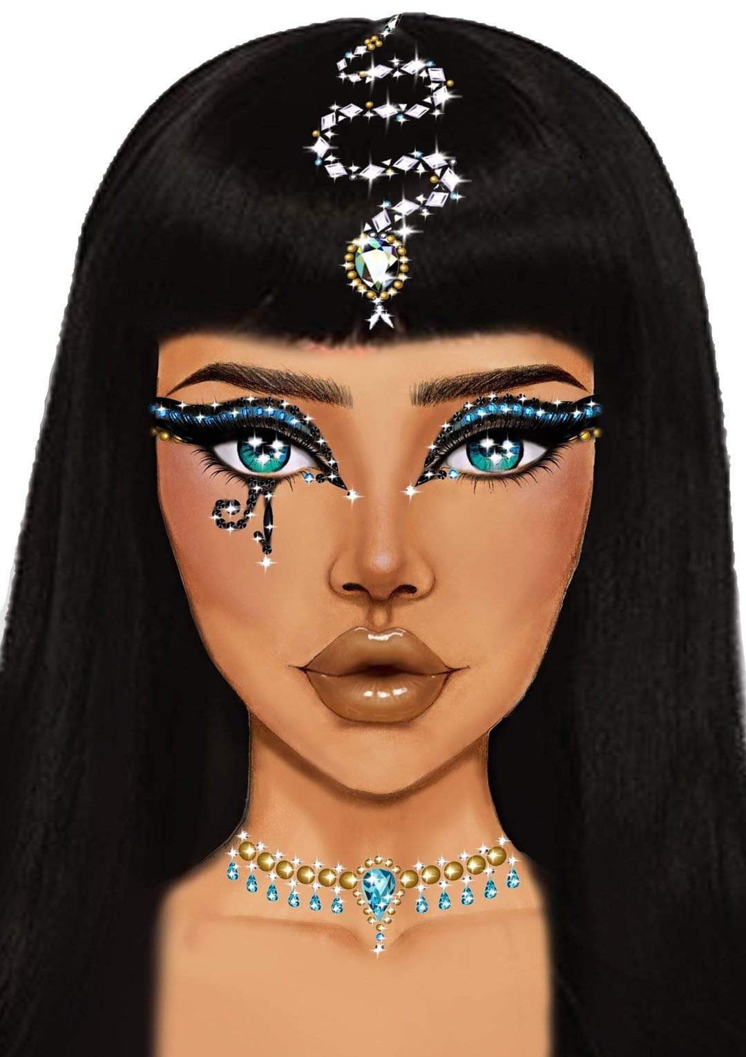 CLEOPATRA FACE JEWELS | Party On USA - Party On!
