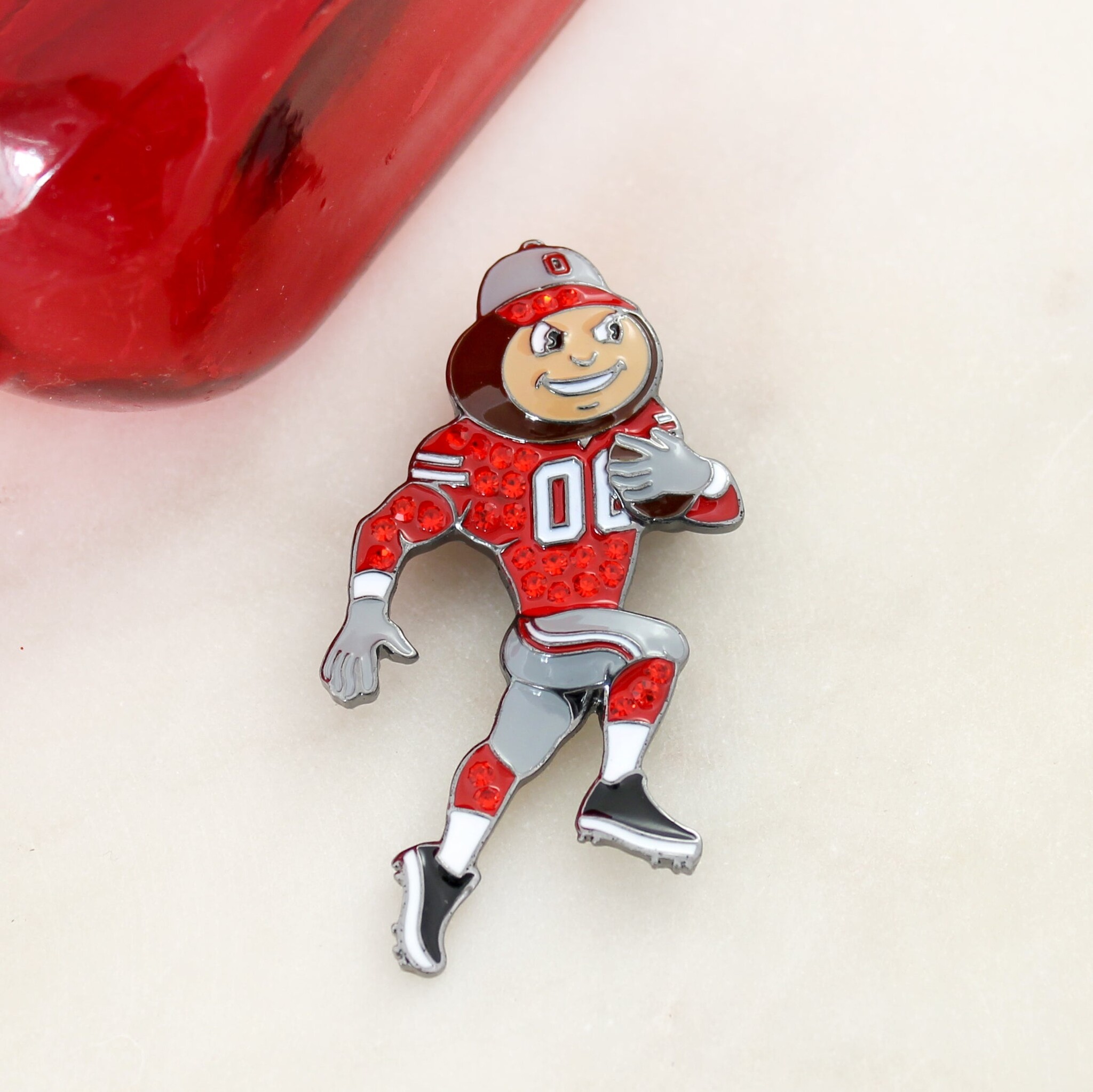 OHIO STATE BRUTUS CRYSTAL LOGO PIN/PENDANT | Party On USA - Party On!
