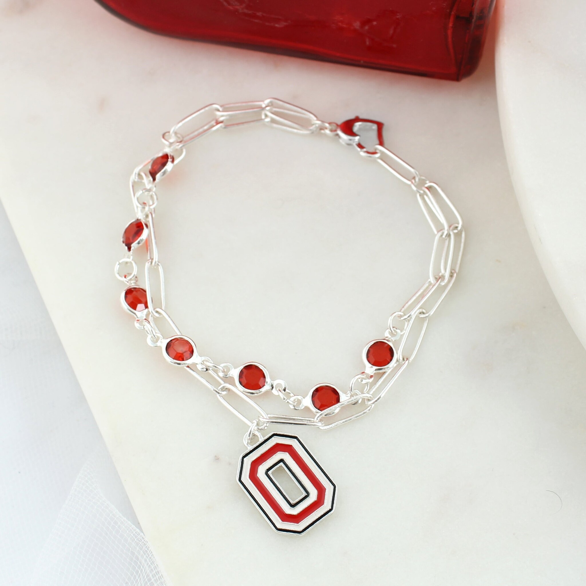 OHIO STATE LOGO PAPERCLIP CHAIN BRACELET | Party On USA - Party On!
