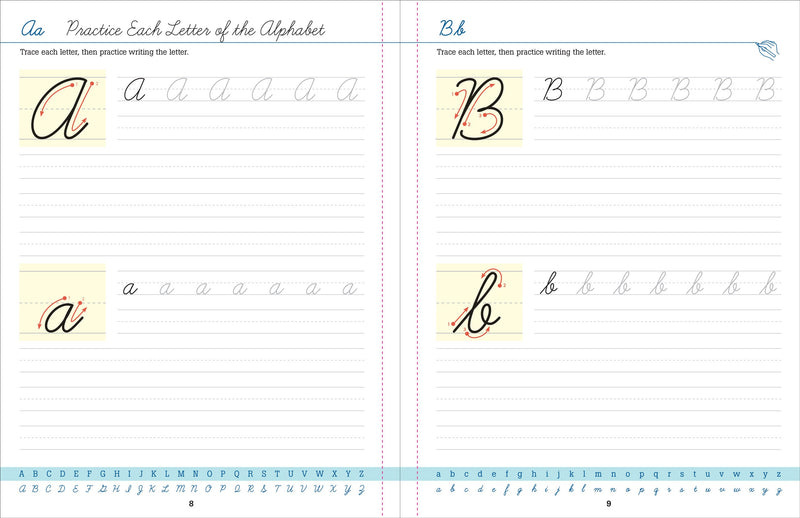 Cursive Handwriting Workbook | Party On USA - Party On!